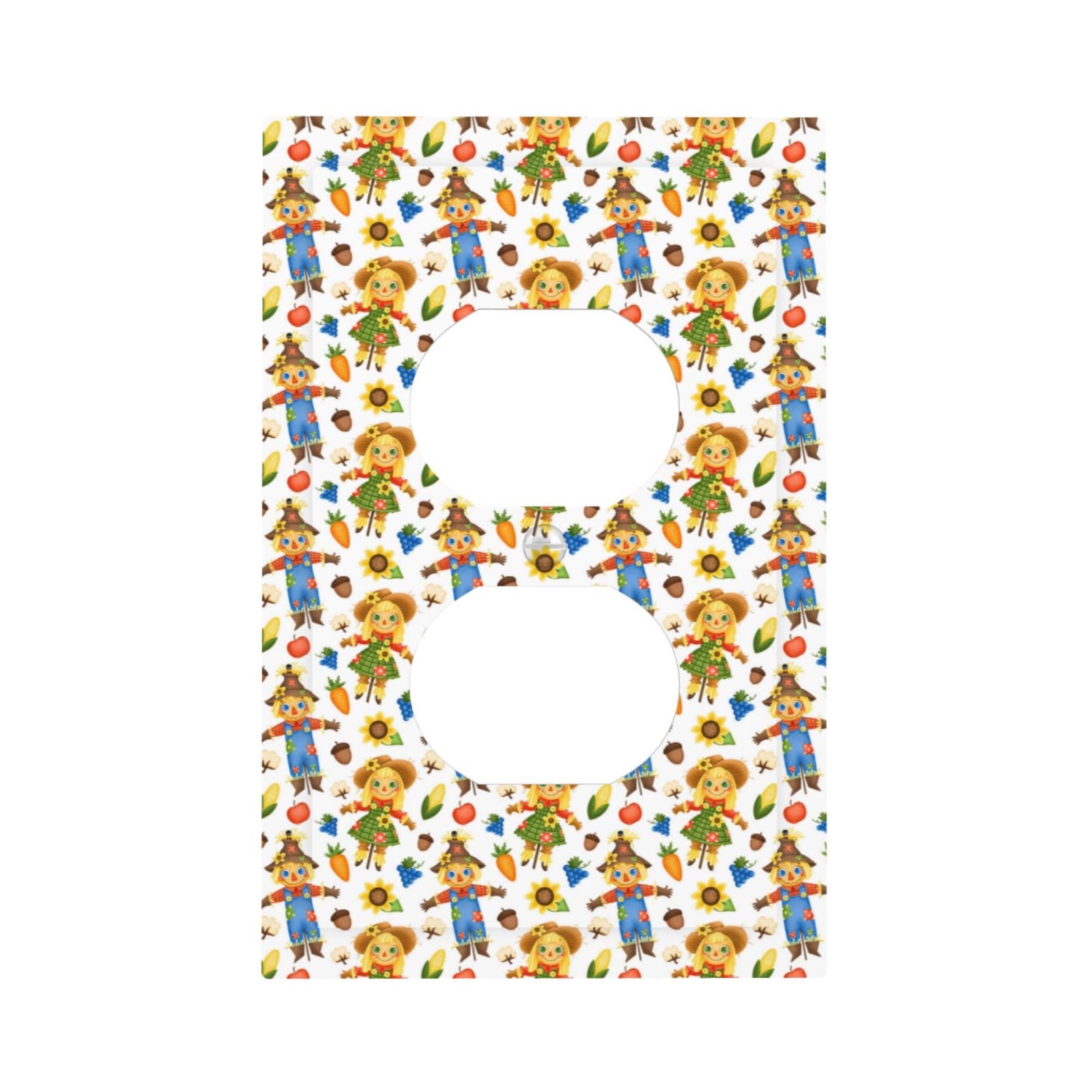 Balery Harvest Scarecrow Pattern for Duplex Wall Plates Kit, Electrical ...