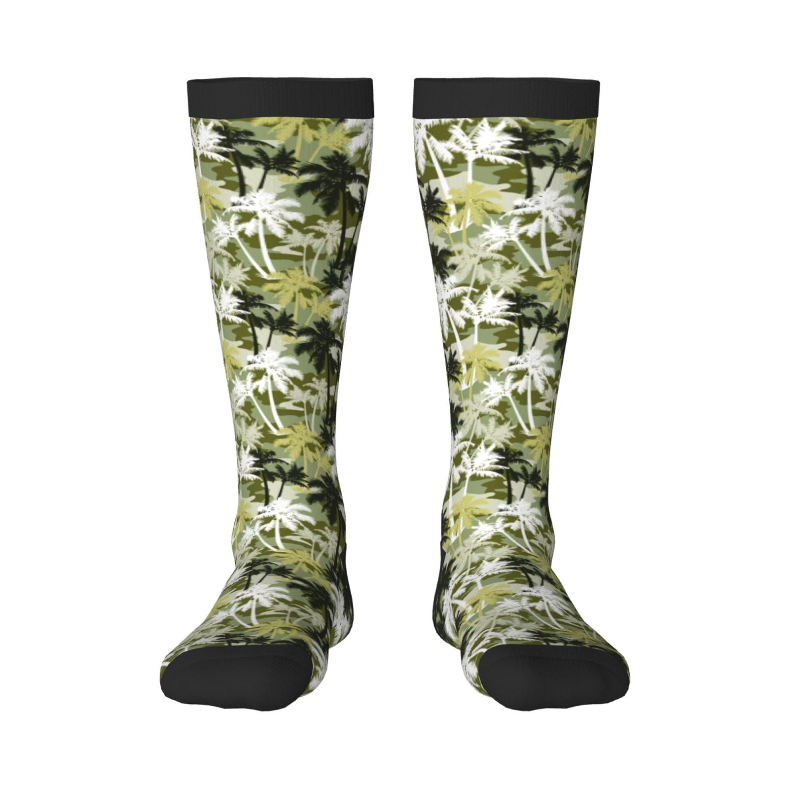 Balery Hawaii Palms Printed Novelty Socks Men's Women's Crew Socks Sports Socks Knee High Socks ...