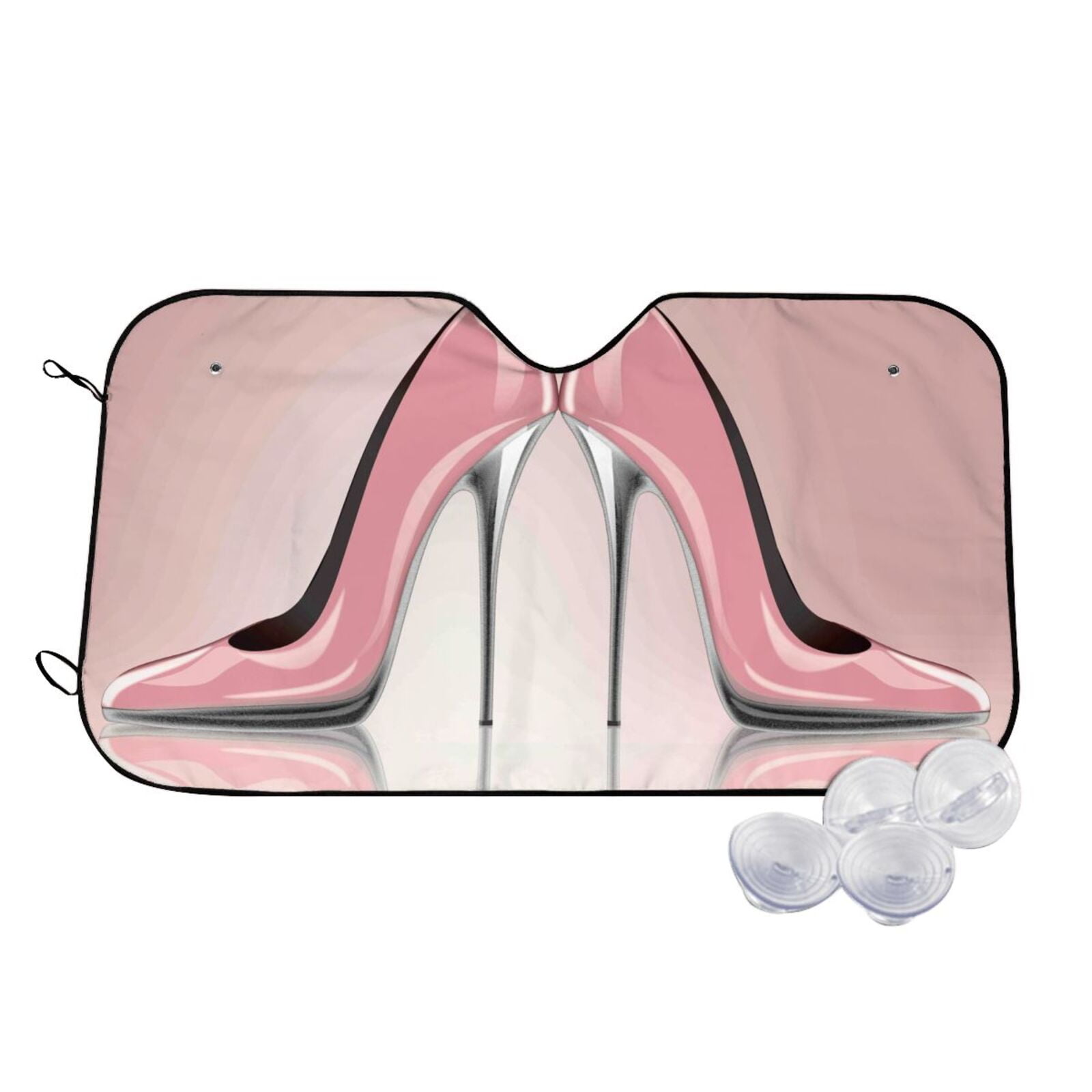 Balery High Heel Shoes Butterfly Windshield Sun Shade, Car Front Window ...