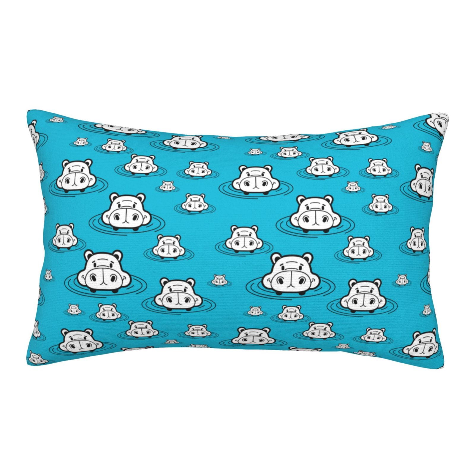 Balery Hippo In Water Head Bedding Queen Pillow Cases - Envelope ...