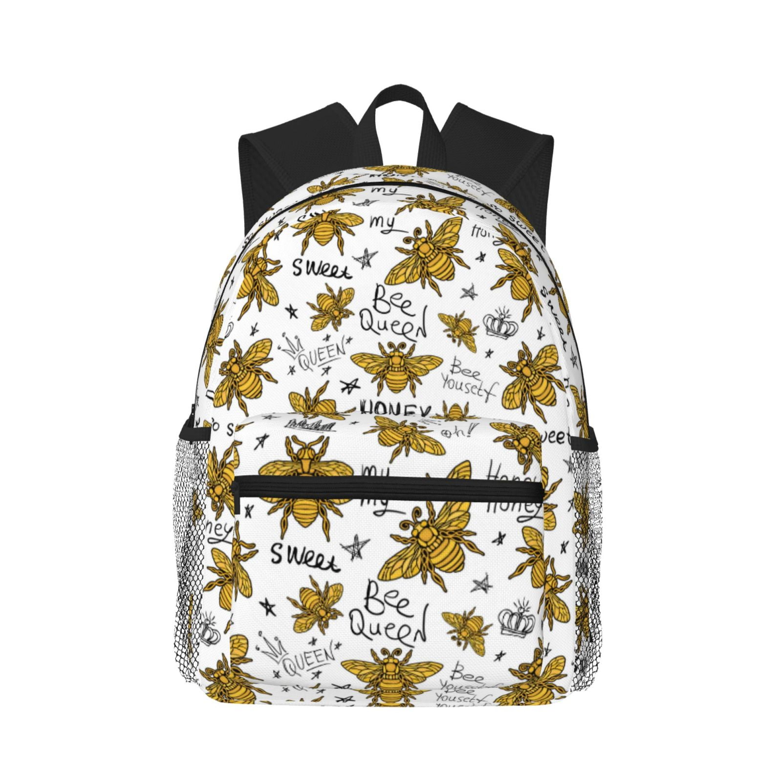 Balery Hohey Bee Golden2 Backpack for Women Men,Lightweight Casual ...