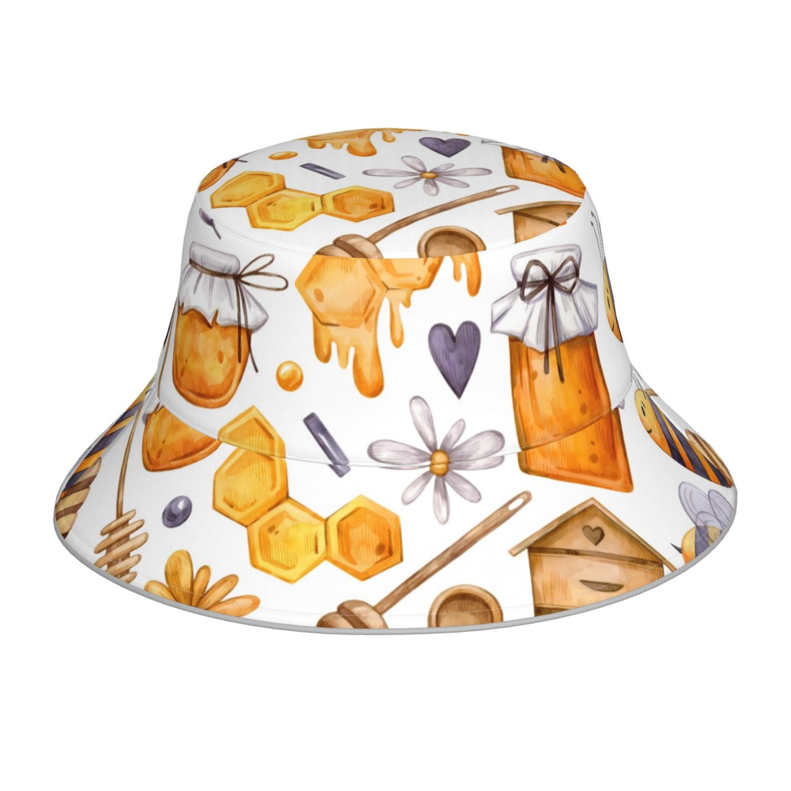 Balery Honey Bee Set Sun Hats for Men Women Bucket Hat UPF 50+ Buckey ...