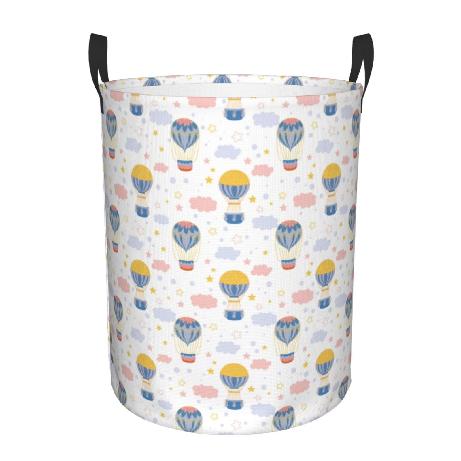Balery Hot Air Balloon Round Laundry Basket with Handles Waterproof ...