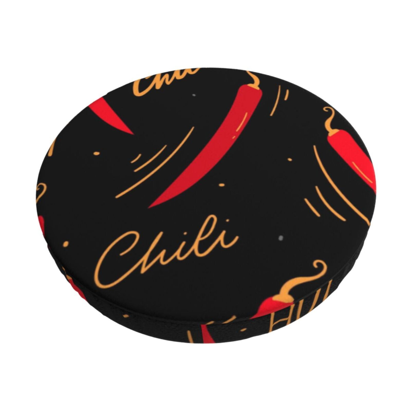 Balery Hot Chili Round Bar Stool Seat Covers Velvet Fabric Adjustable ...