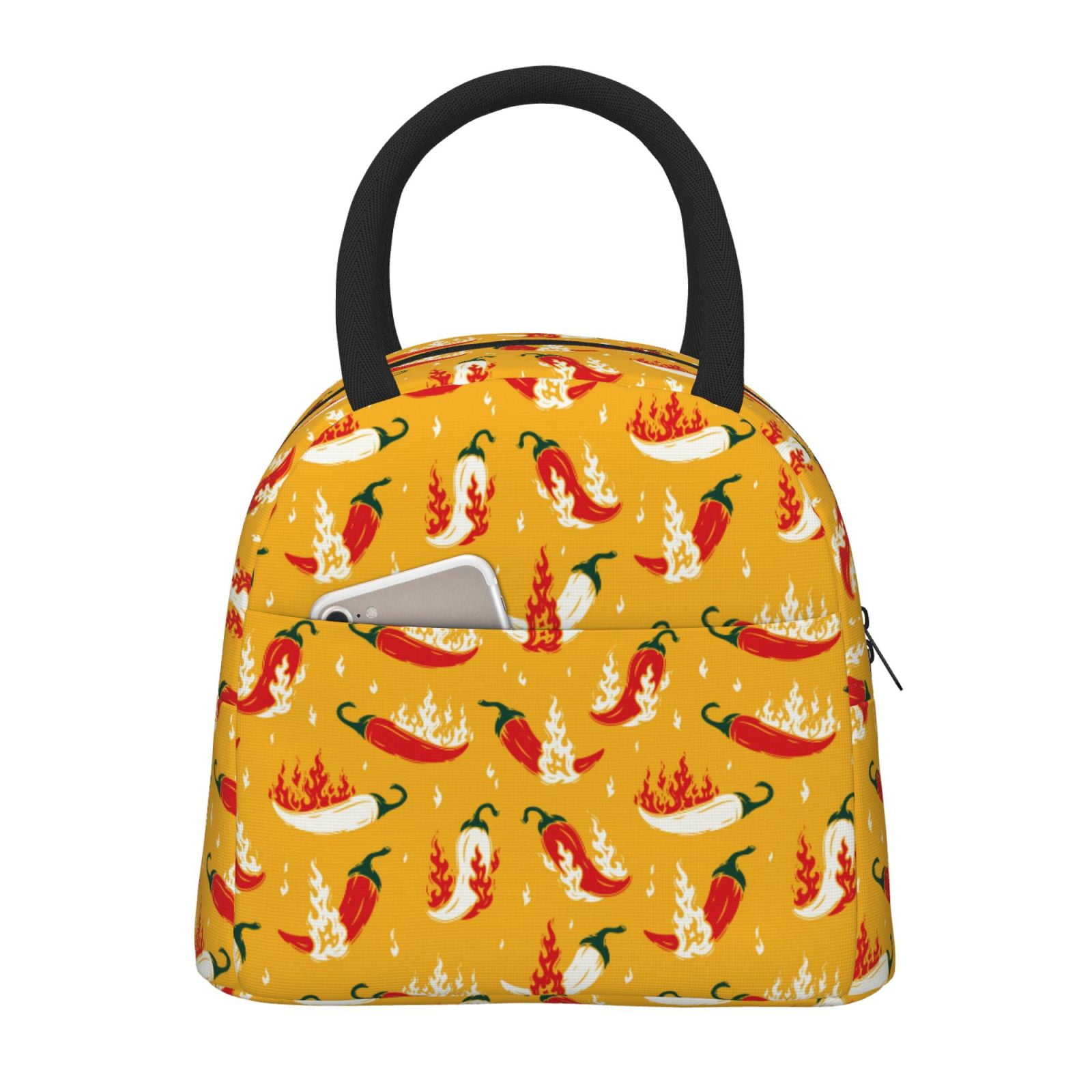 Balery Hot Chilli Pattern Lunch Bag Women, Lunch Box, Lunch Bag, Small ...