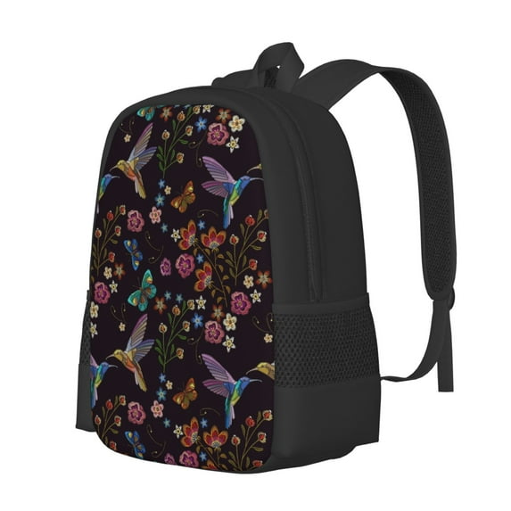 Balery Humming Bird And Tropical Flowers Backpack for Men and Women ...