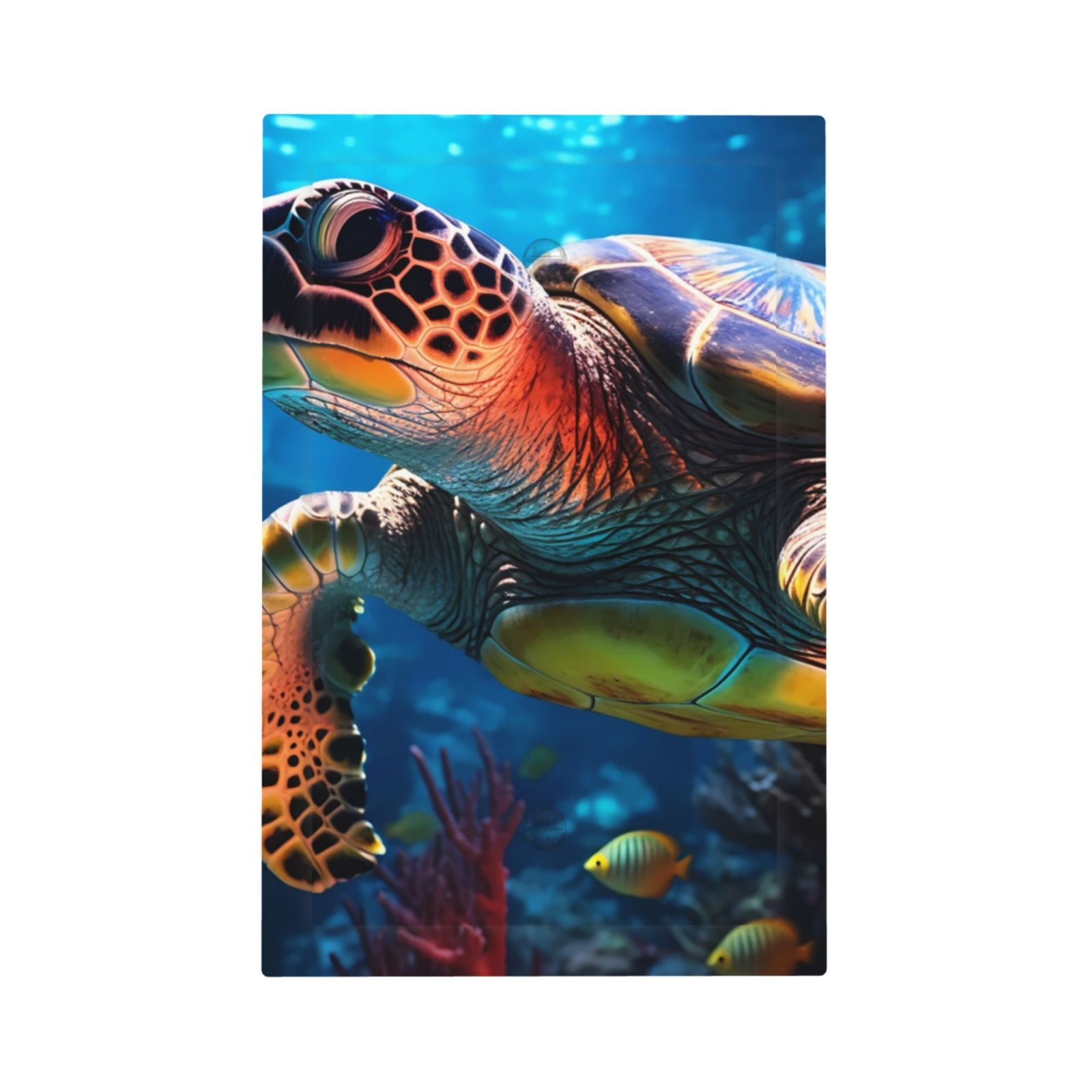 Balery Ice Blue Ocean Sea Turtle for Duplex Wall Plates Kit, Electrical ...