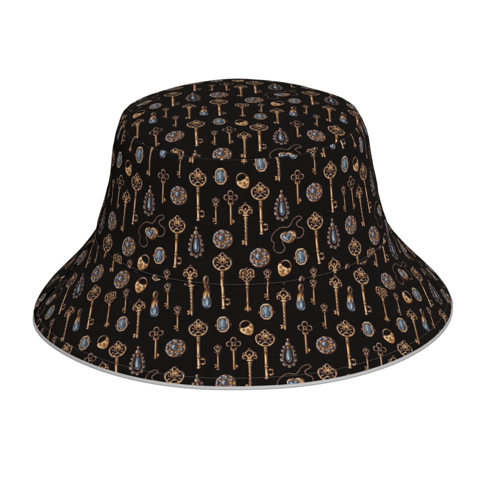 Balery Jewelry And Keys Sun Hats for Men Women Bucket Hat UPF 50 ...