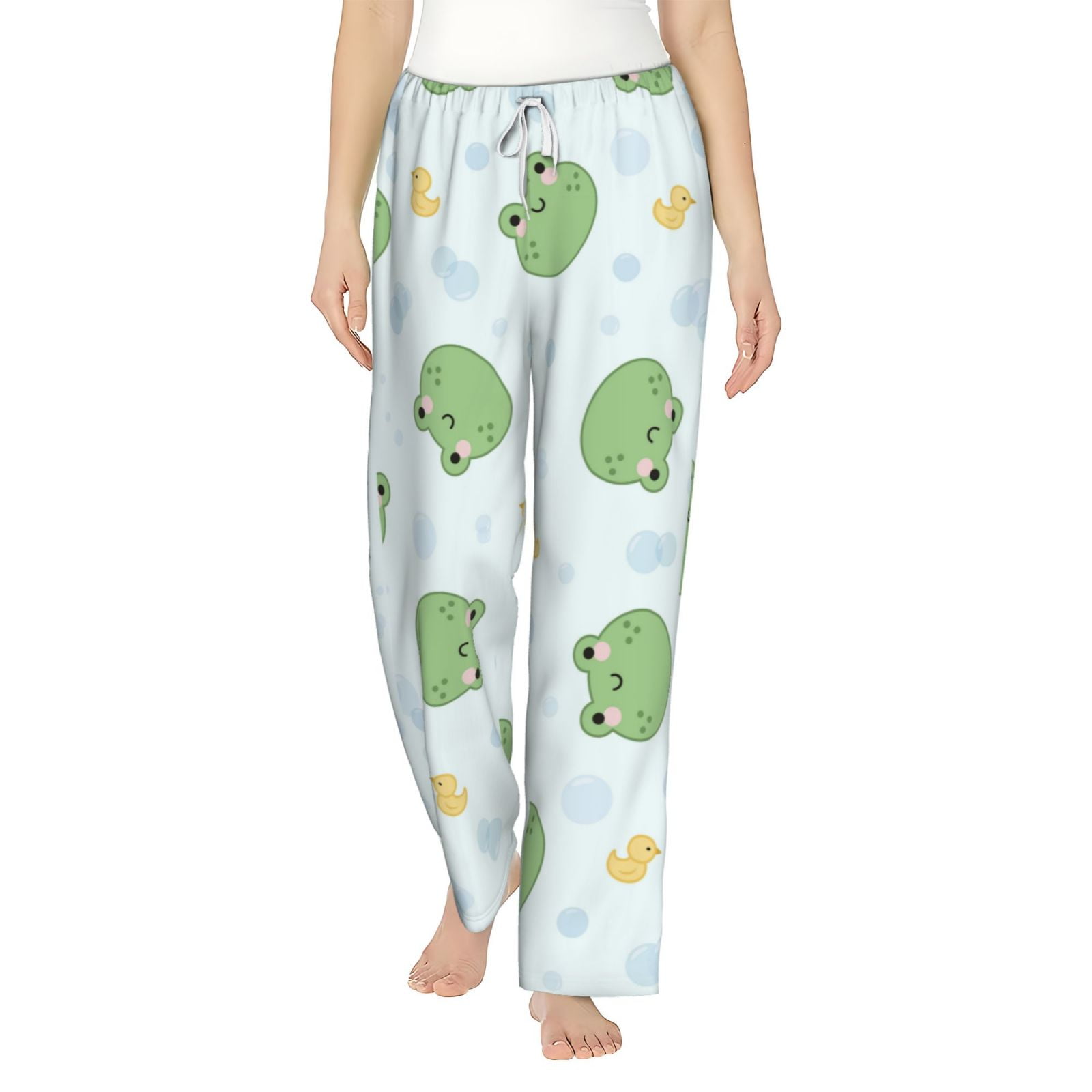 Balery Kawaii Frogs print Women's Pajama Pants,Ultra Lightweight Pjs ...