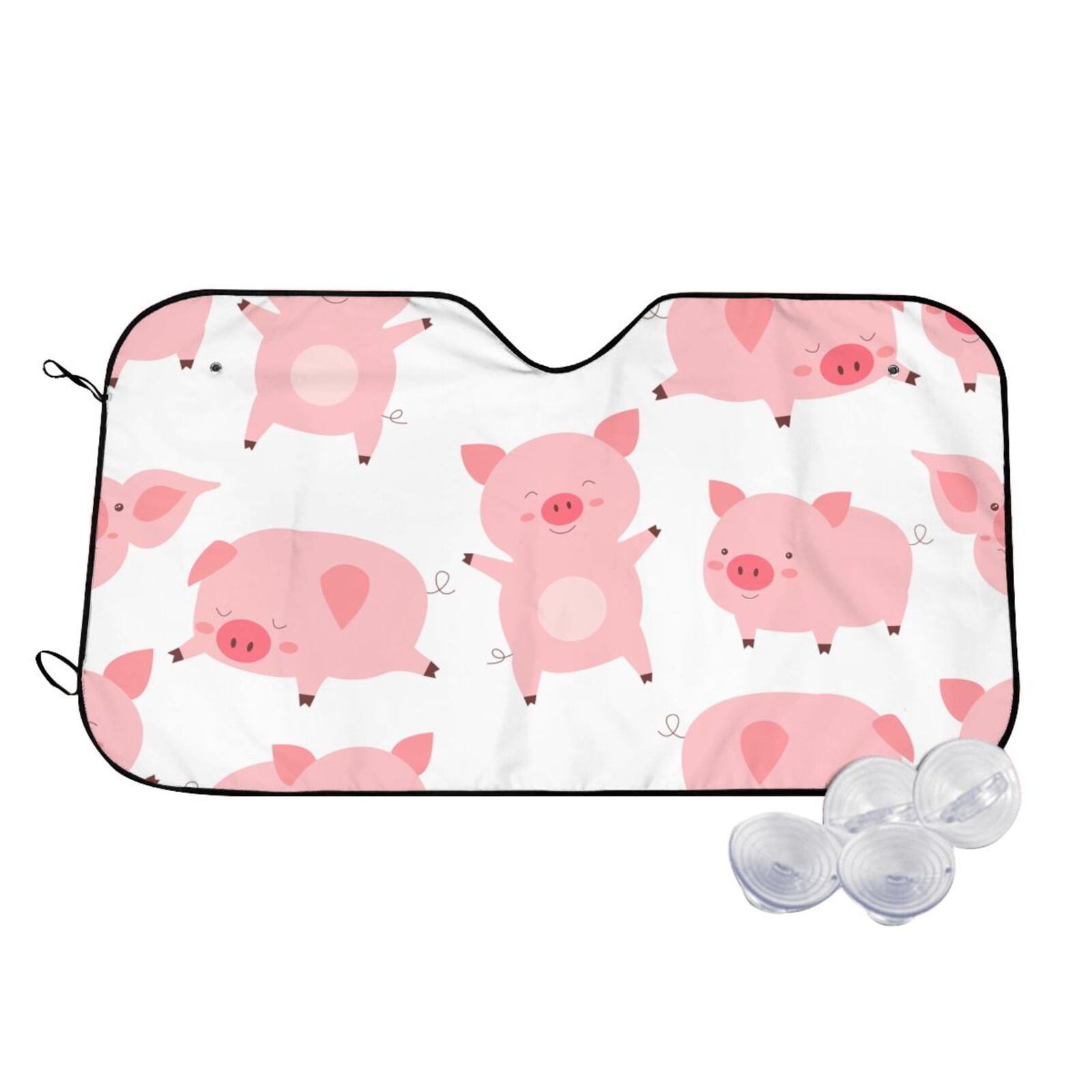 Balery Kawaii Pigs Windshield Sun Shade, Car Front Window Sunshade ...