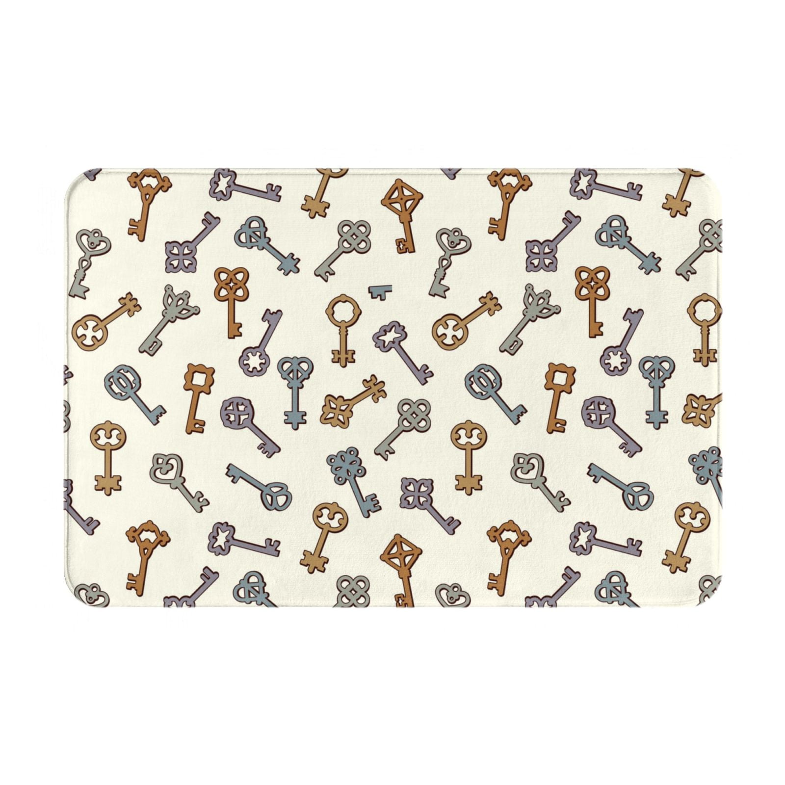 Balery Keys1 Doormat, Durable Flannel Fabric, Waterproof Stain and Fade ...