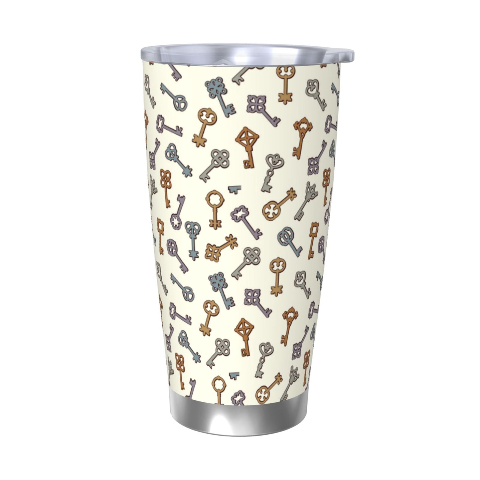 Balery Keys1 Pattern 20oz Insulated Car Cup with Dual Drink Lids ...