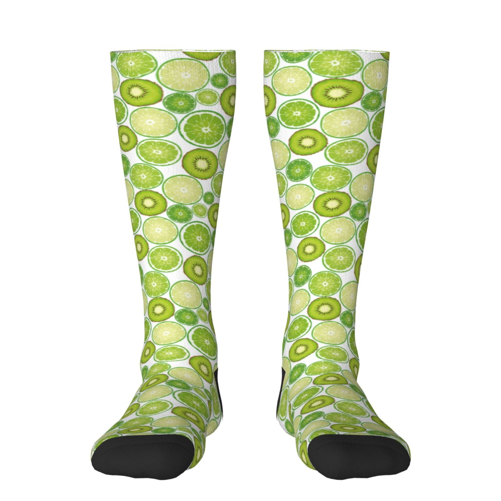 Balery Kiwi Lemon Printed Novelty Socks Men's Women's Crew Socks Sports ...