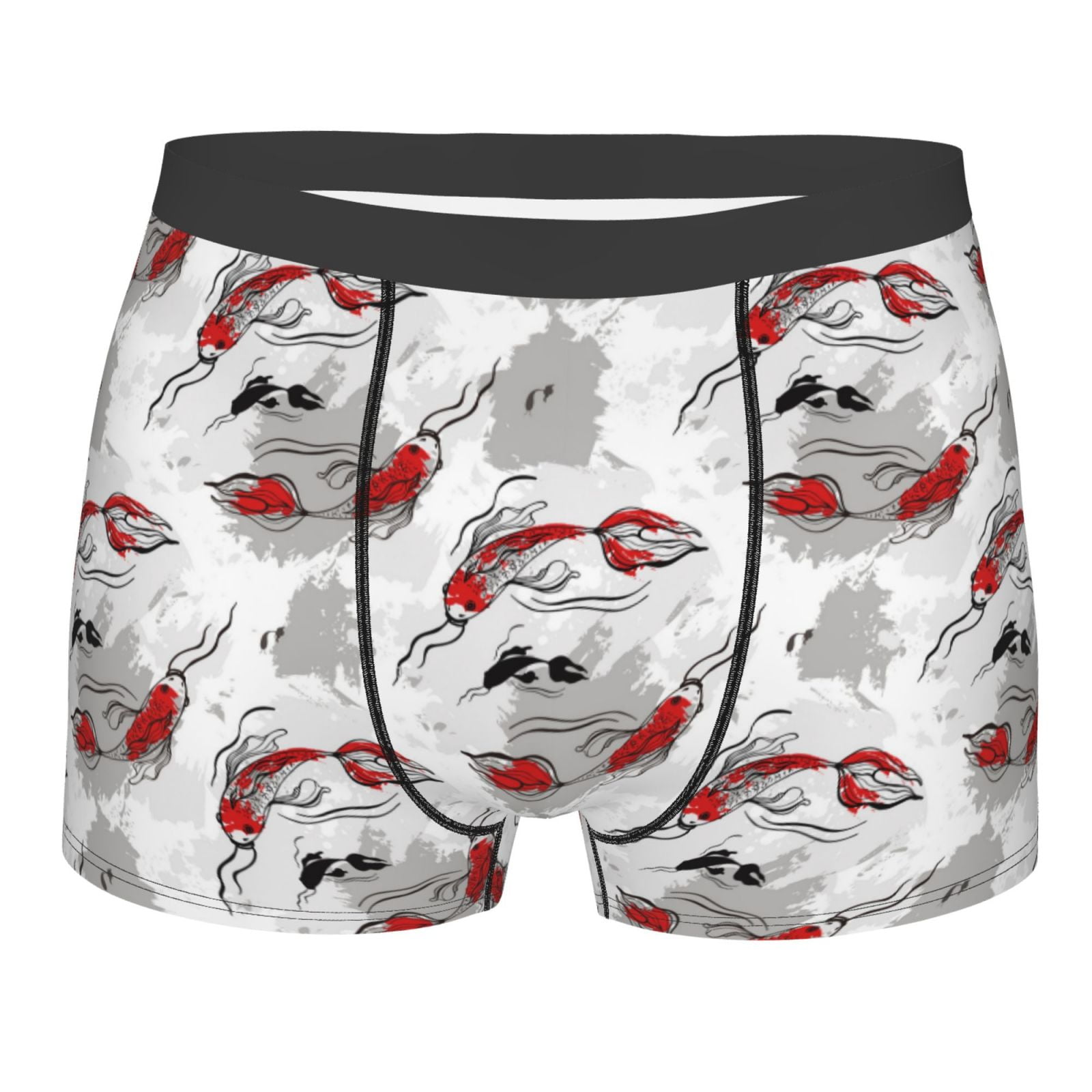 Balery Koi Fish Men's Boxer Briefs, Soft and Breathable Cotton ...