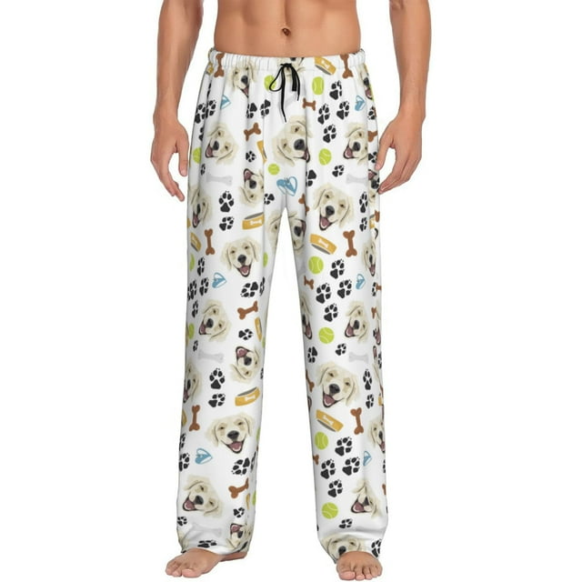 Balery Labrador Retriever Dog print Men's Pajama Pants,Ultra ...