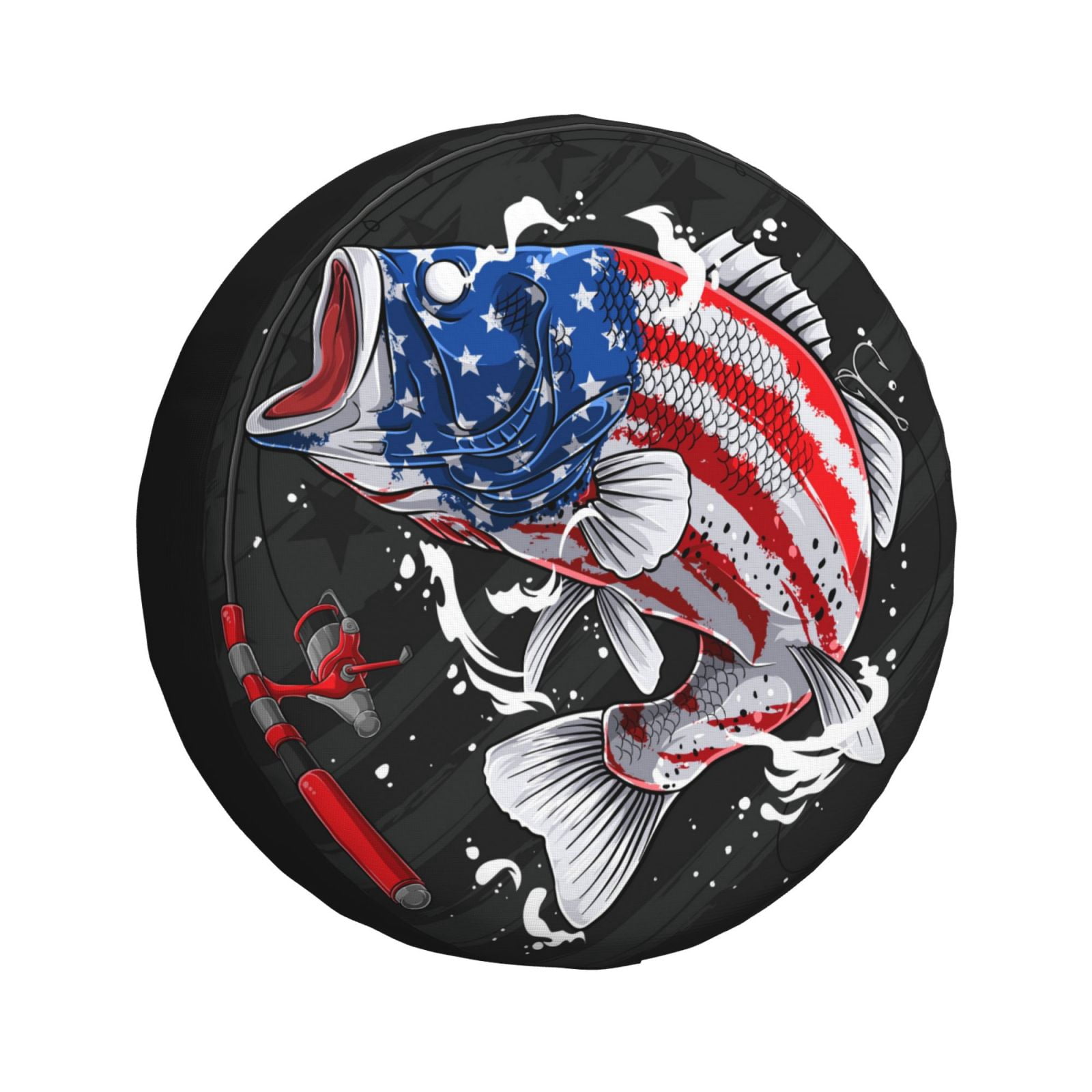 Balery Largemouth Bass Fish In Usatire Cover Waterproof Dust-Proof ...