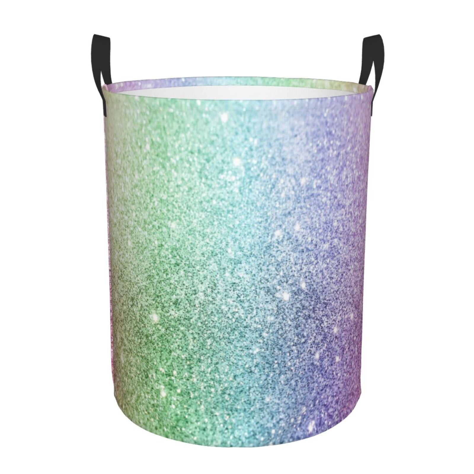 Balery,Laundry Hamper With Handles Laundry Basket Beautiful Glitter ...