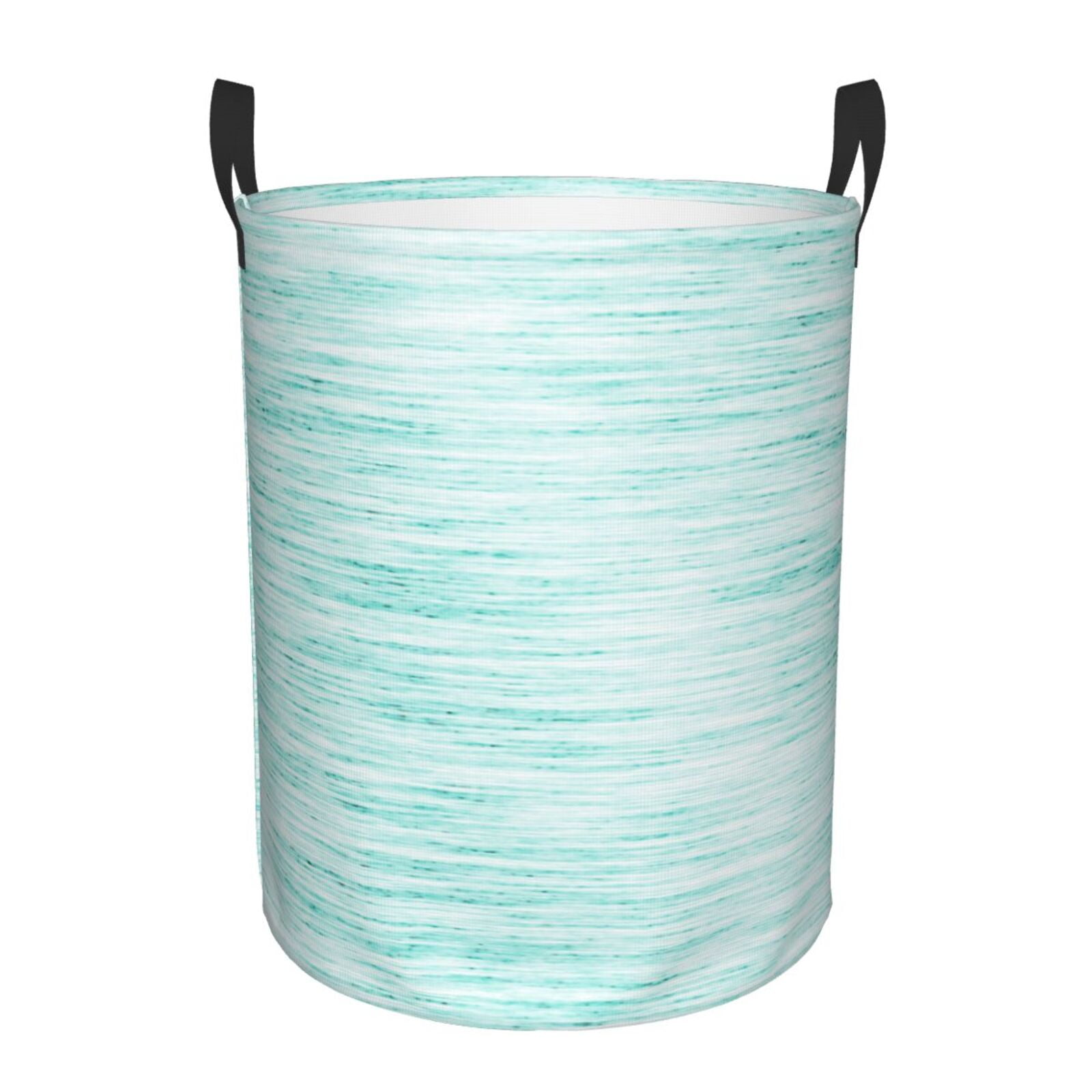 Balery,Laundry Hamper With Handles Laundry Basket Blue Bright Round ...