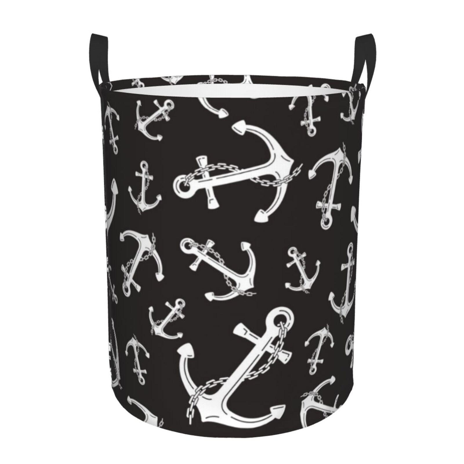 Balery,Laundry Hamper With Handles Laundry Basket Anchor Round Laundry ...