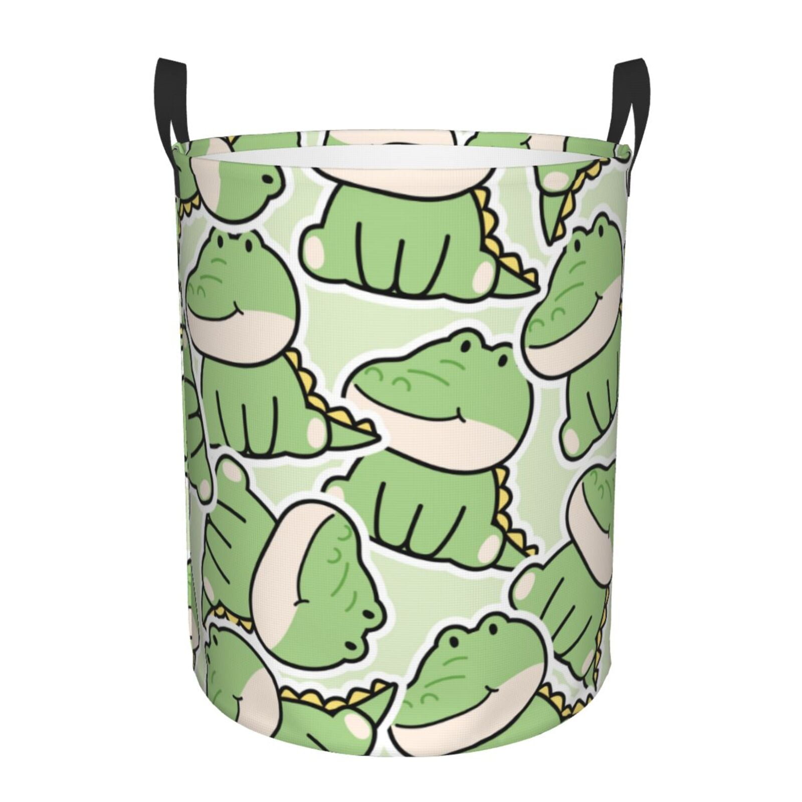 Balery,Laundry Hamper With Handles Laundry Basket Cute Crocodile Round Laundry Baskets Circular ...