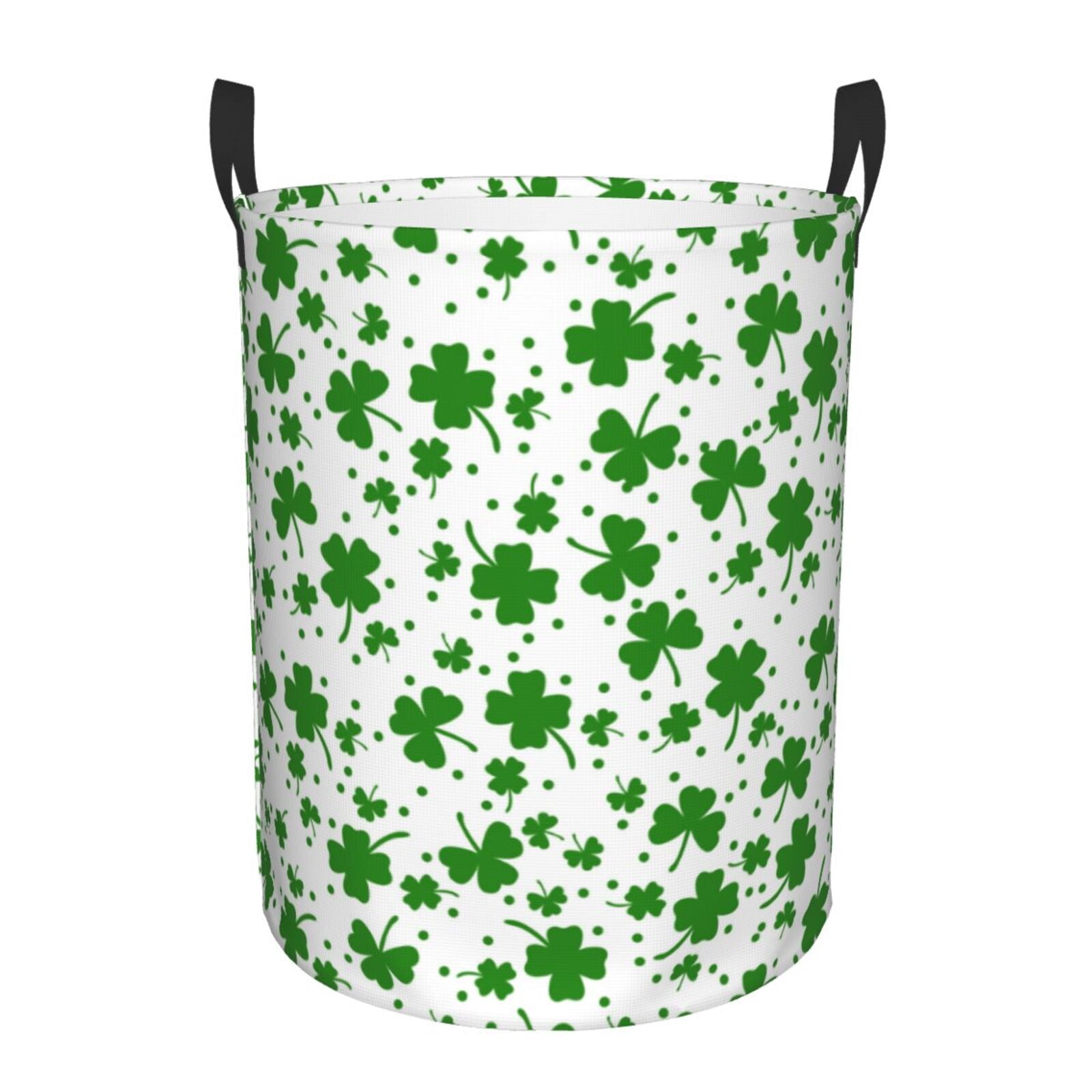 Balery,Laundry Hamper With Handles Laundry Basket St Patrick'S Day4 Round Laundry Baskets ...