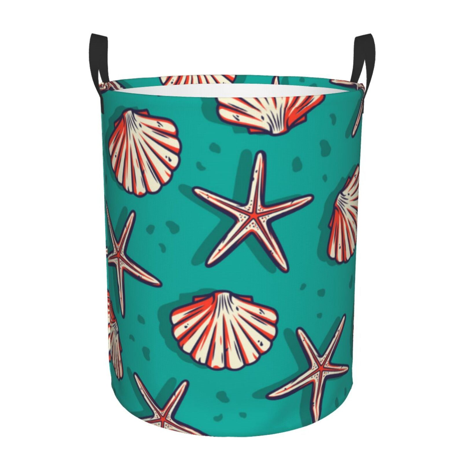 Balery,Laundry Hamper With Handles Laundry Basket Starfish And Shell ...
