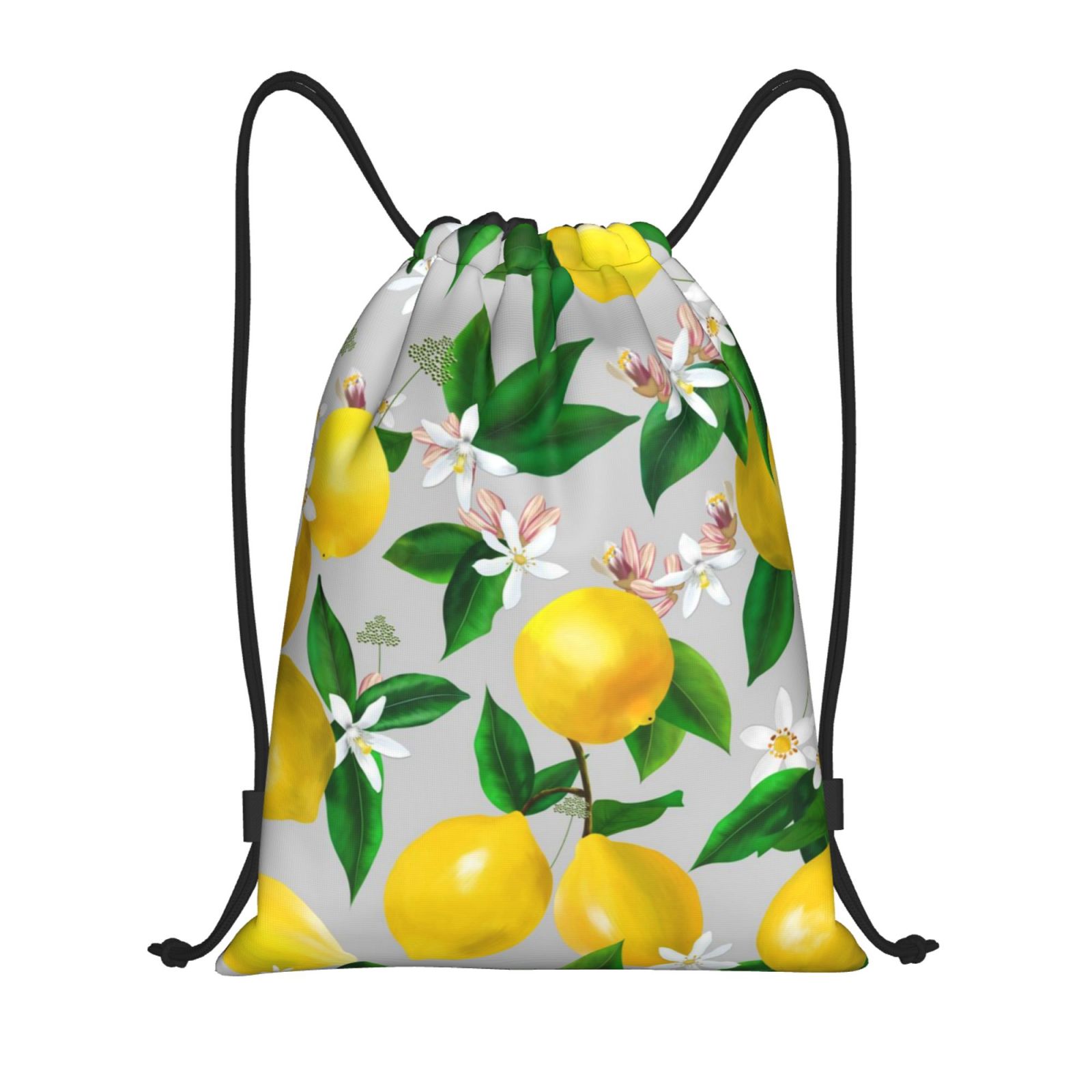 Balery Lemon1 Pattern Drawstring Backpack Bag Sport Gym Sackpack Cinch ...