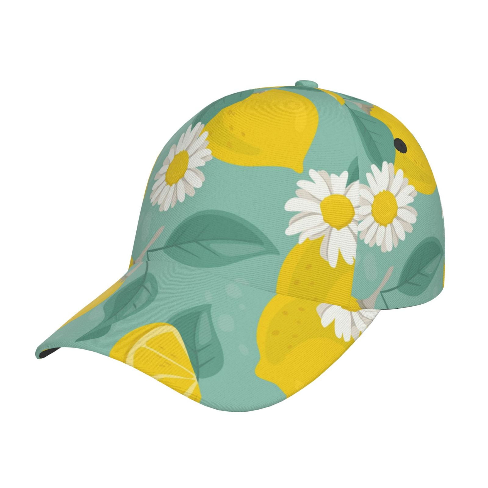 Balery Lemons Chamomile Flowers And Leaves Baseball Cap For Women Men ...