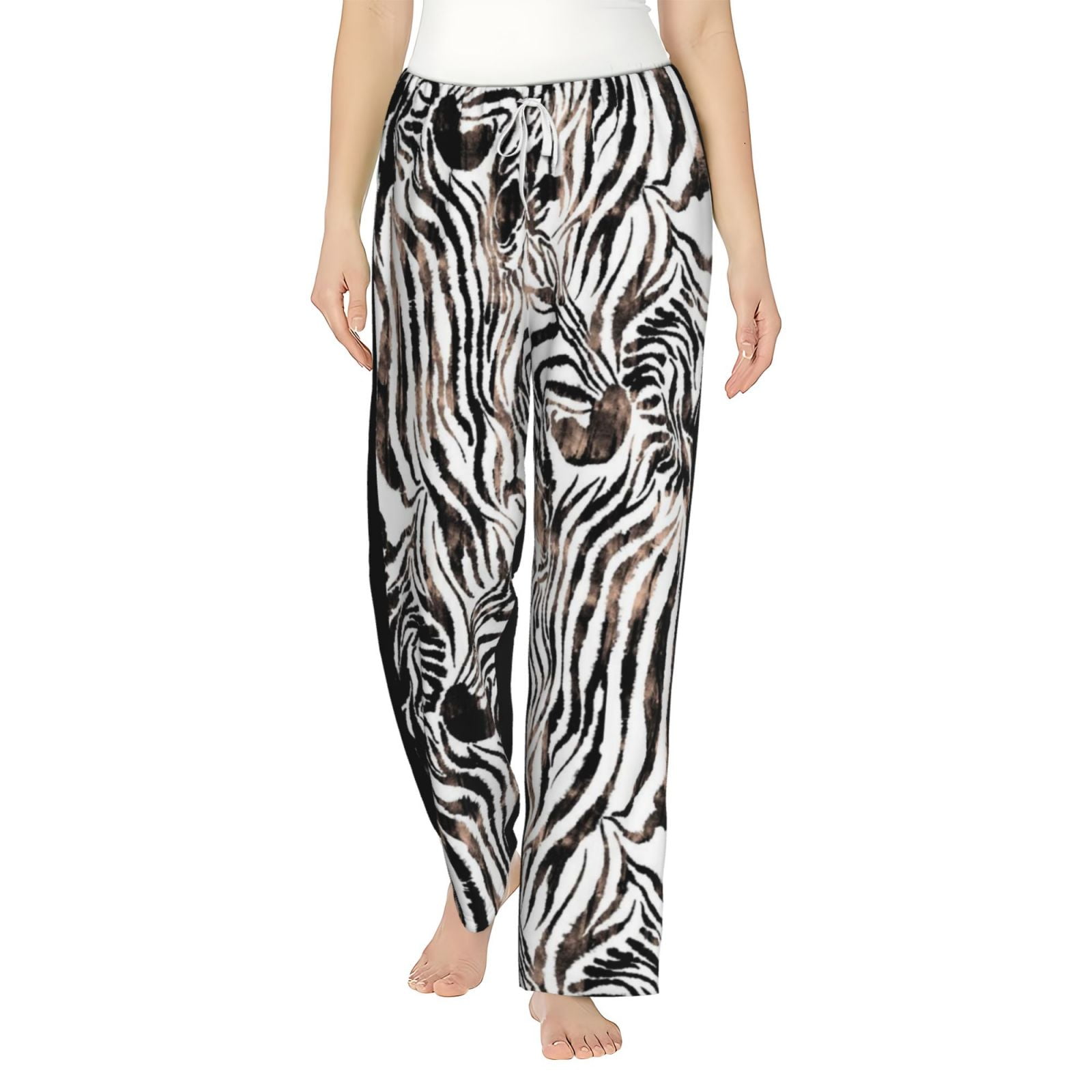 Balery Leopard And Zebra print Women's Pajama Pants,Ultra Lightweight ...