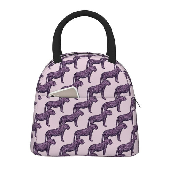 Balery Leopard Print Pattern Lunch Bag Women, Lunch Box, Lunch Bag ...