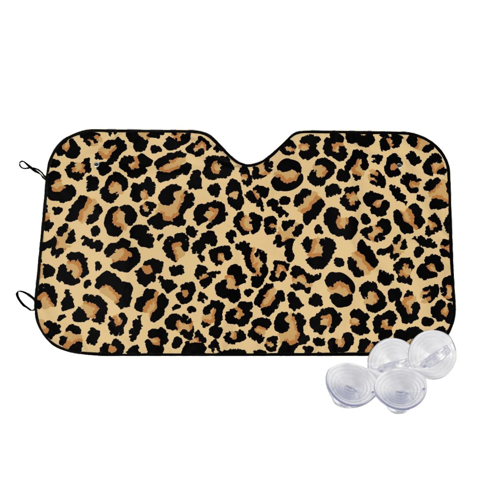 Balery Leopard Print Print Car Windshield Sun Shade,Windshield Sunshade ...