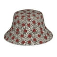 Balery Leopard Print Rose Sun Hats for Men Women Bucket Hat UPF 50 ...