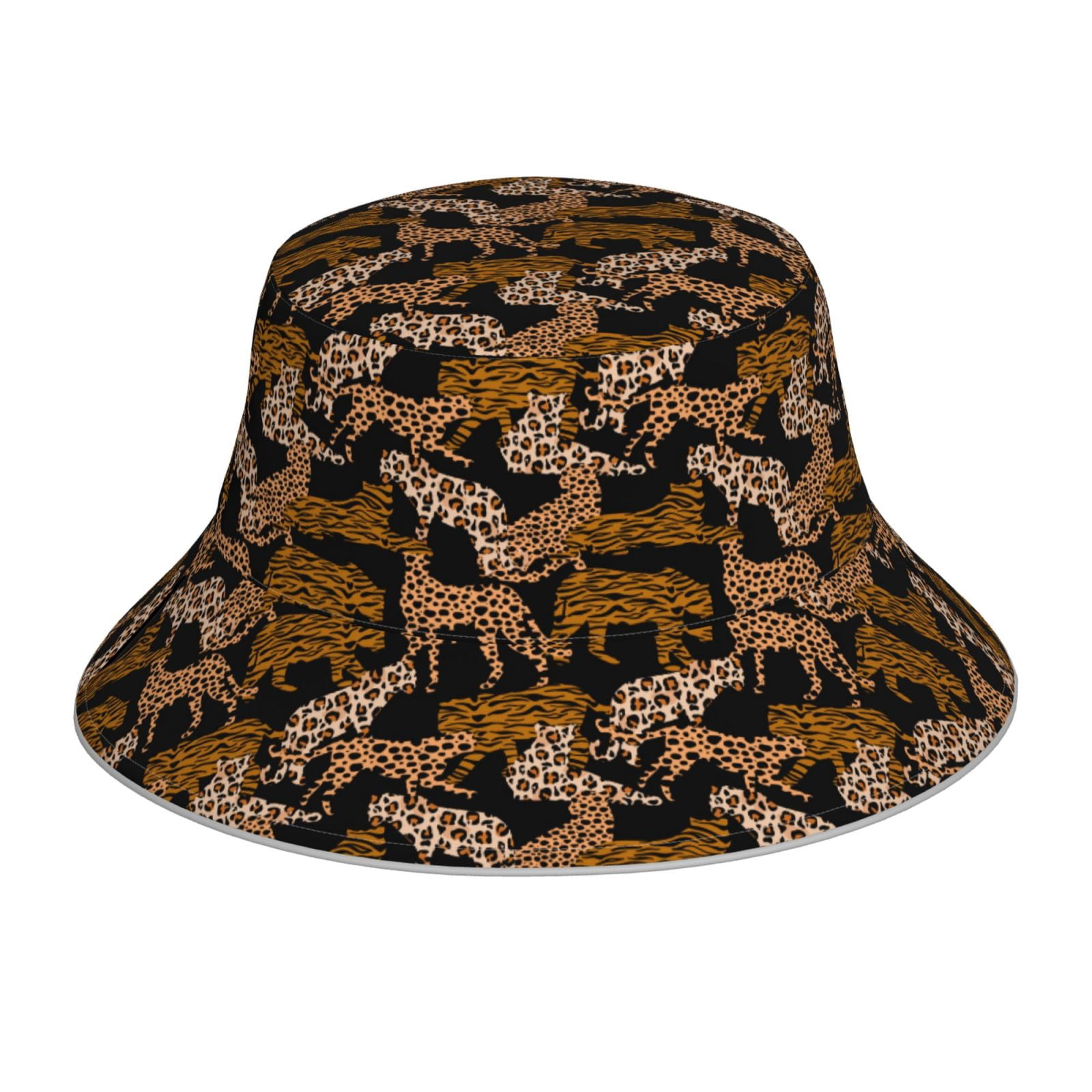 Balery Leopard Print Sun Hats for Men Women Bucket Hat UPF 50+ Buckey ...