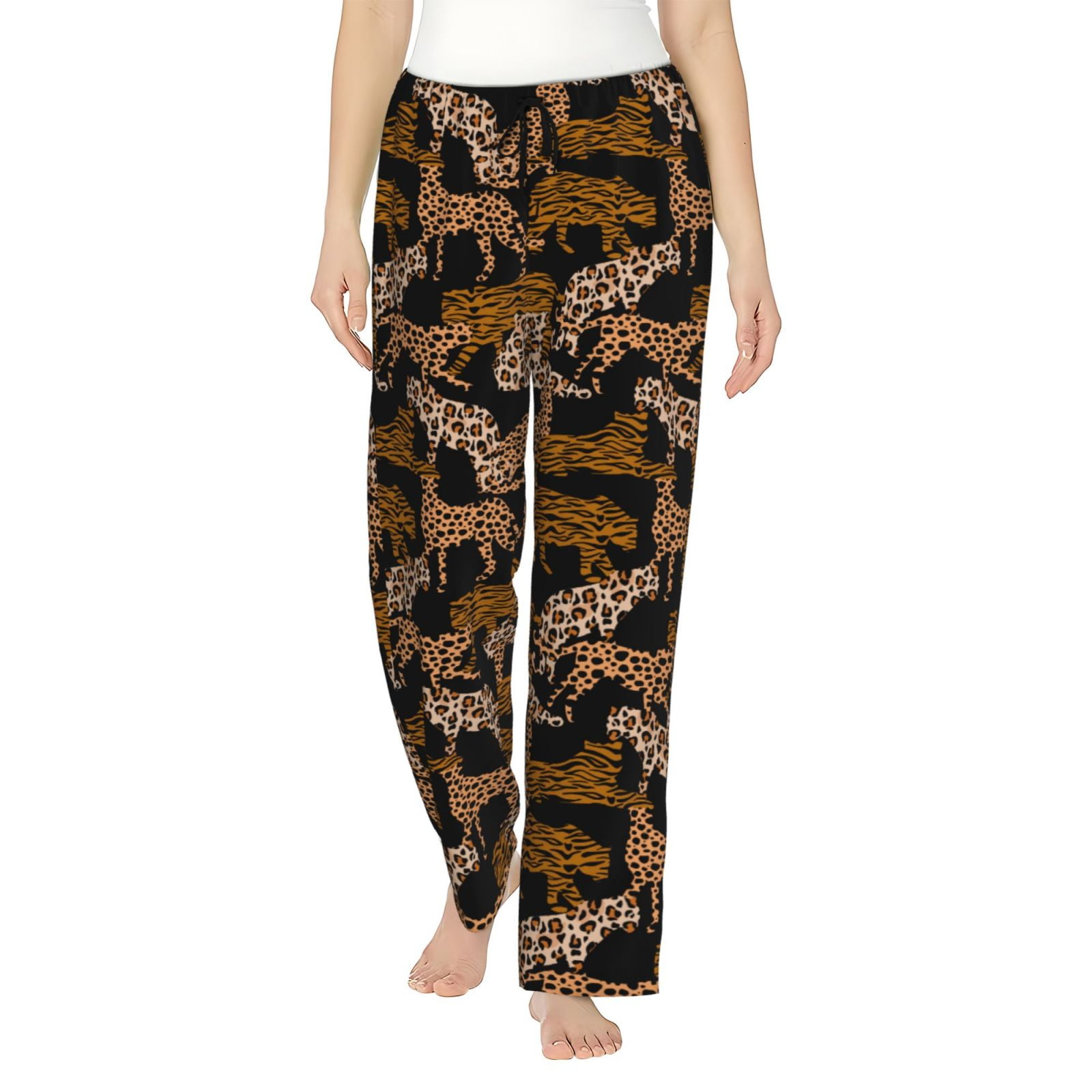 Balery Leopard Print print Women's Pajama Pants,Ultra Lightweight Pjs ...