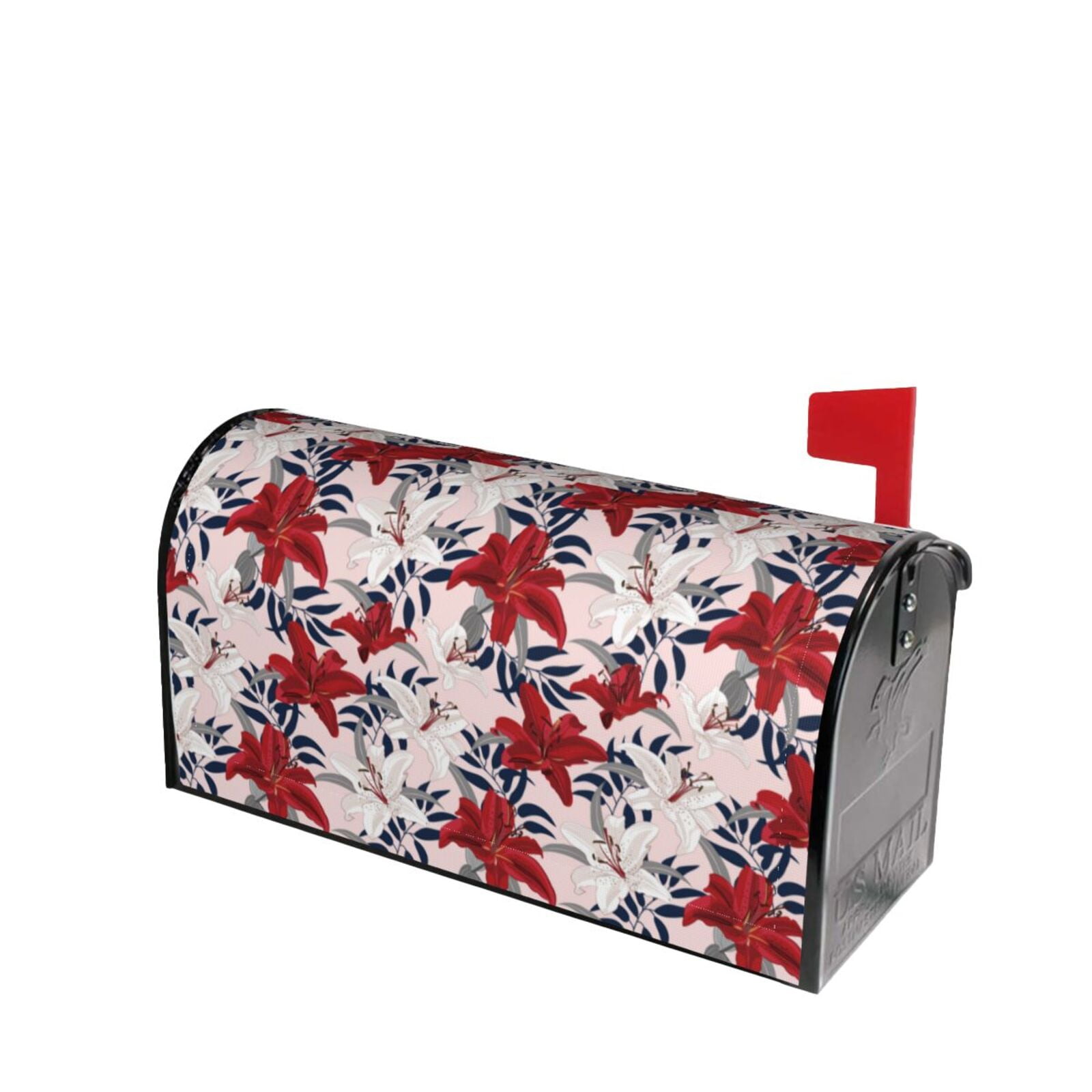Balery Lilies Flowers Mailbox Cover - Standard Size-25.5x21 in ...