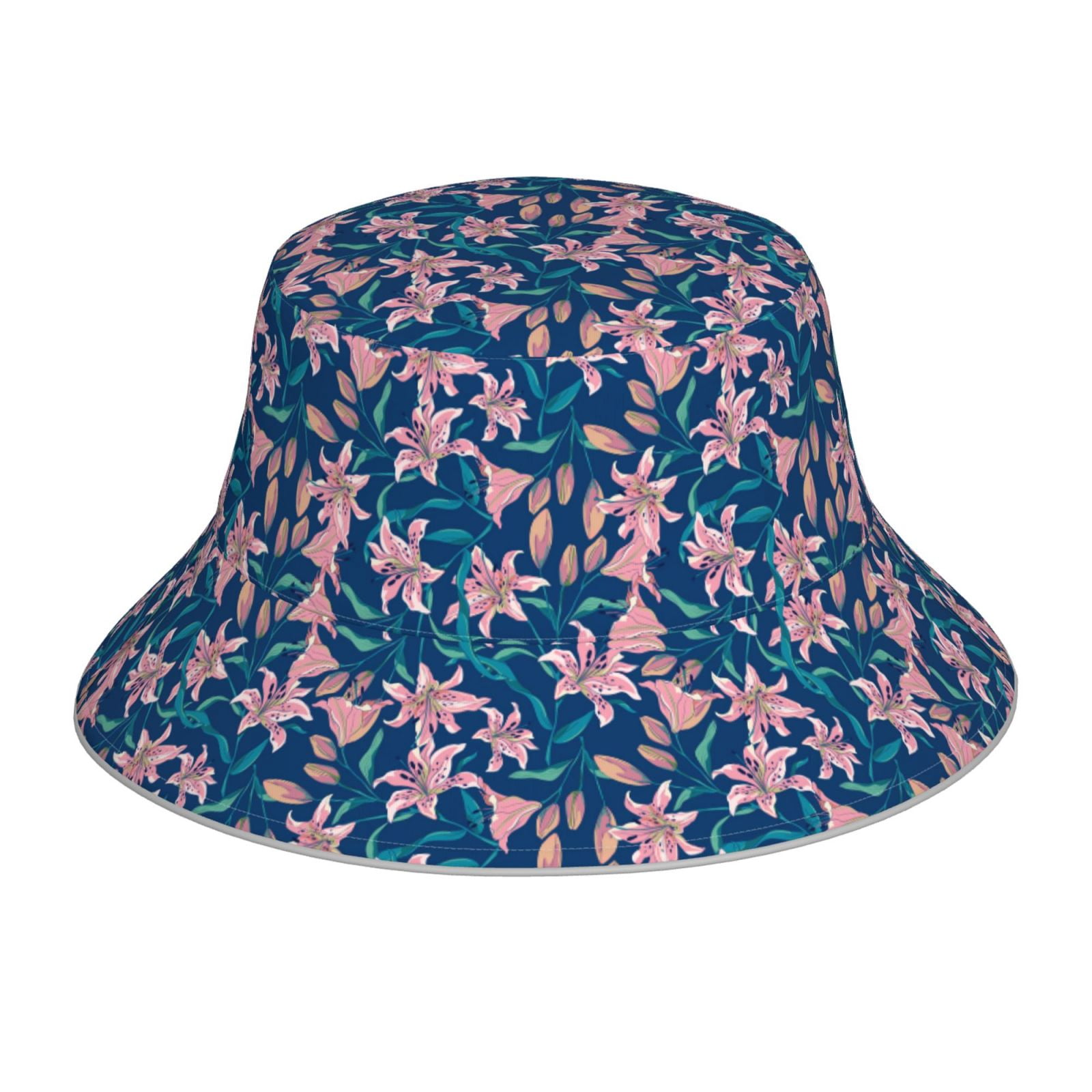 Balery Lilies Flowers Sun Hats for Men Women Bucket Hat UPF 50+ Buckey ...