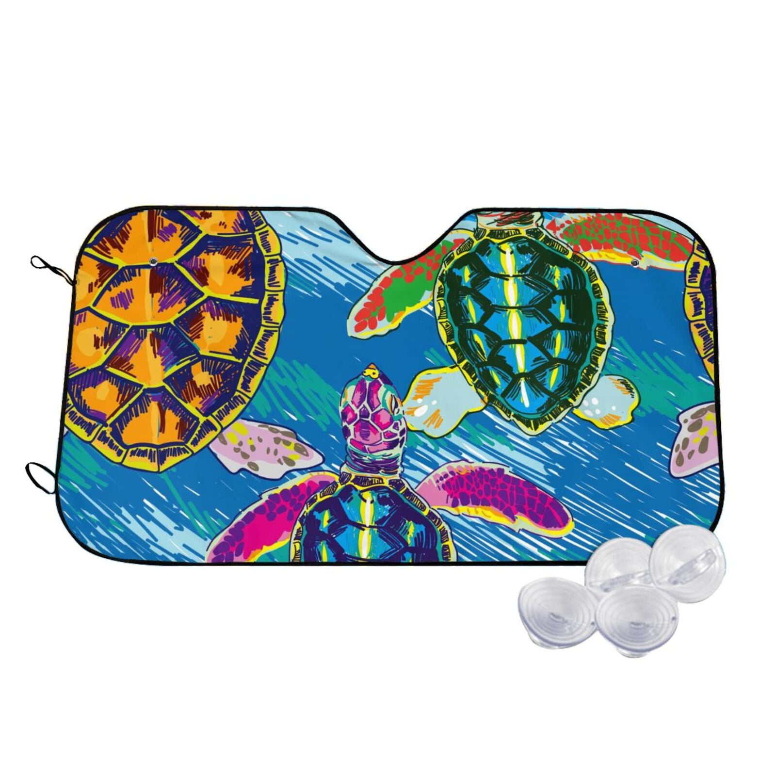 Balery Little Sea Turtles Windshield Sun Shade, Car Front Window ...
