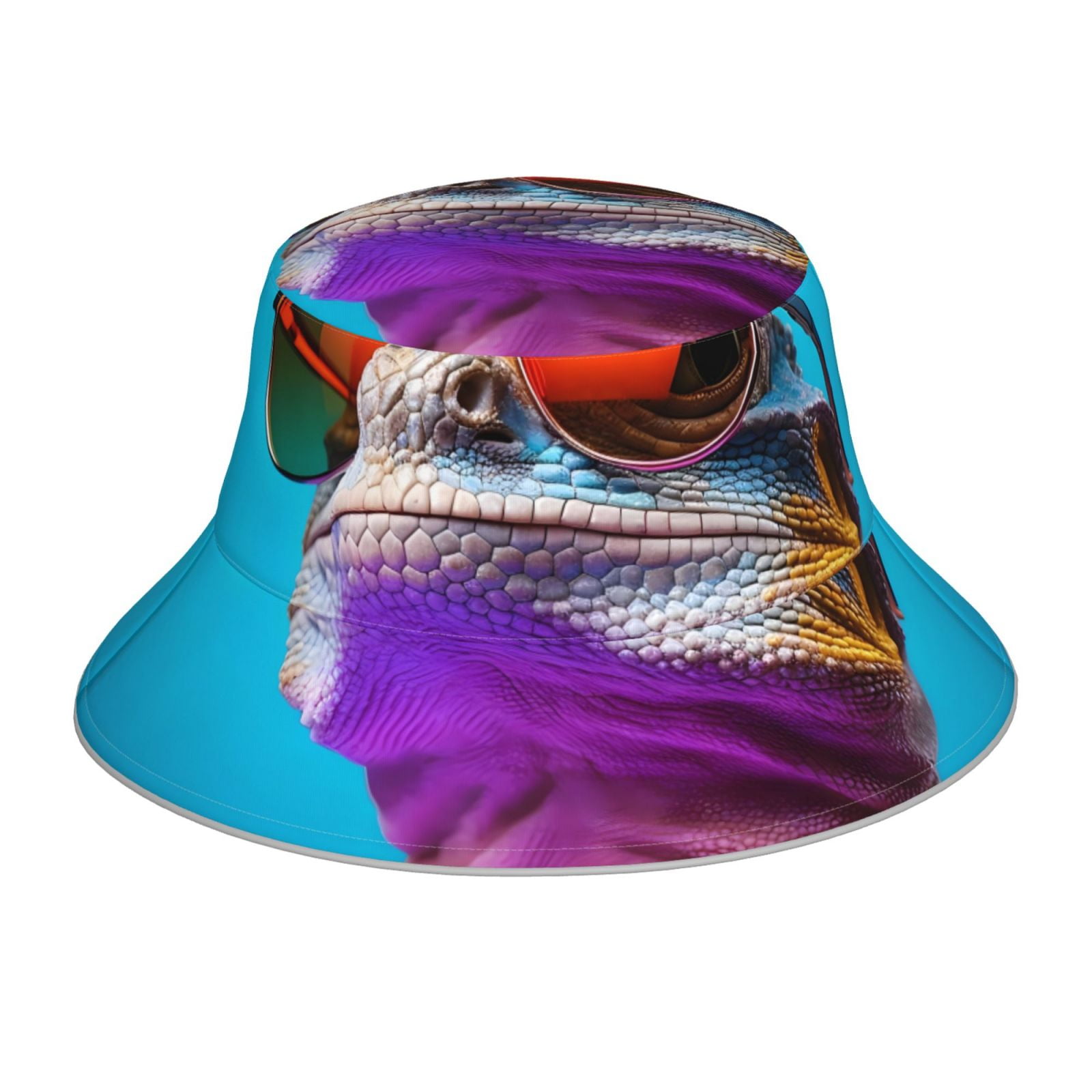Balery Lizard With Sunglasses Colorful Sun Hats for Men Women Bucket ...