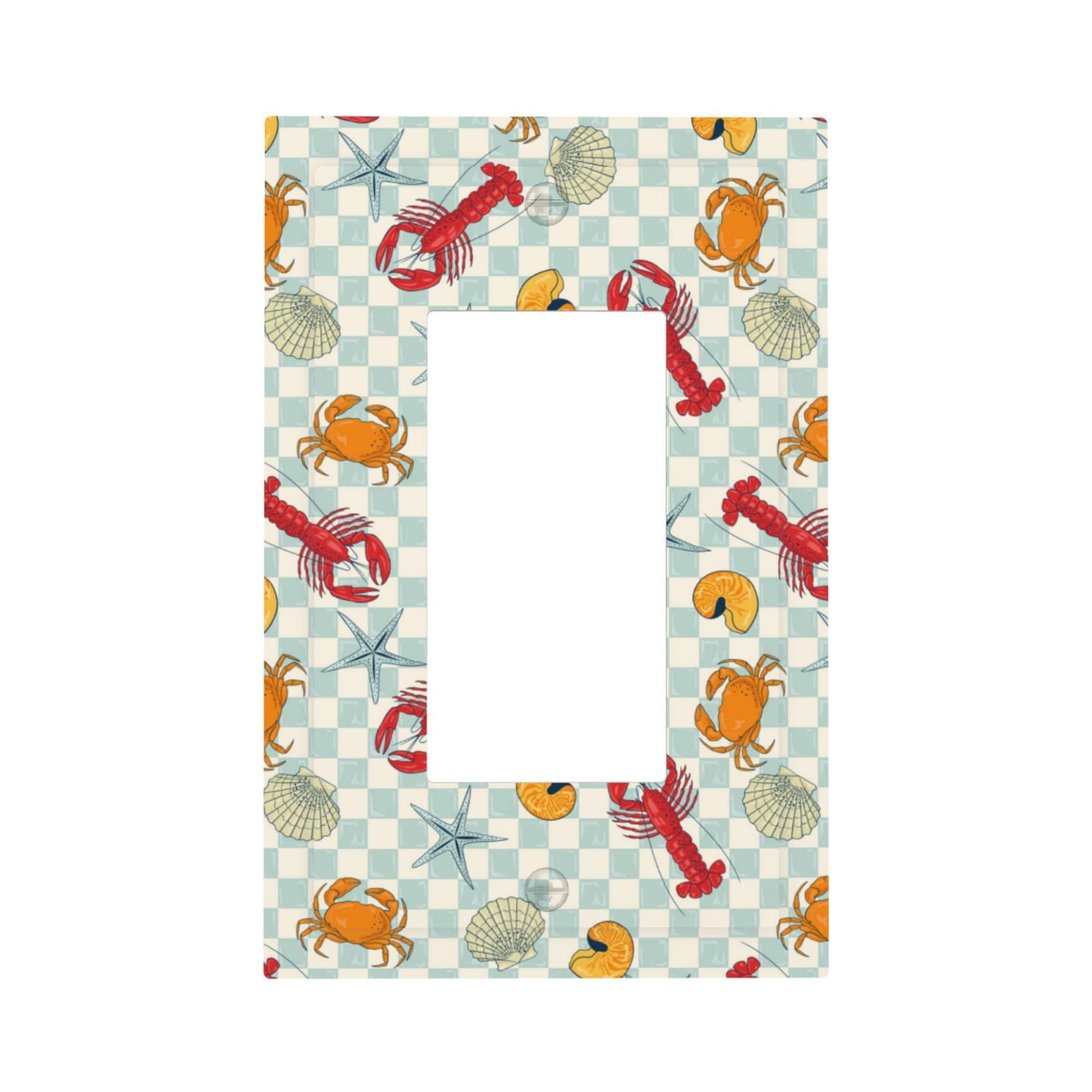 Balery Lobster Sea Shell for Duplex Wall Plates Kit, Electrical Outlet ...