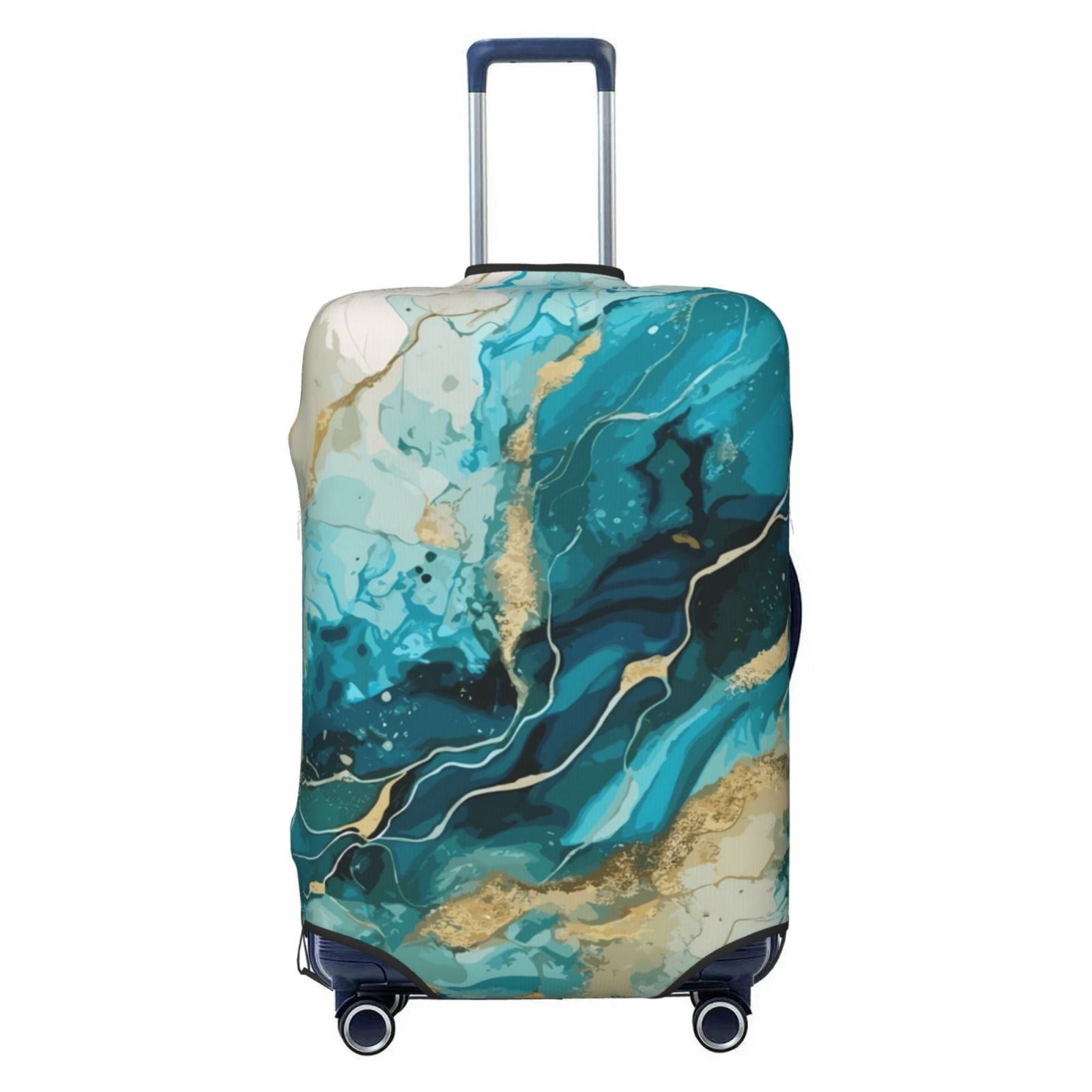 Balery Luggage Cover Abstract Ocean Currents Print Suitcase Covers for ...