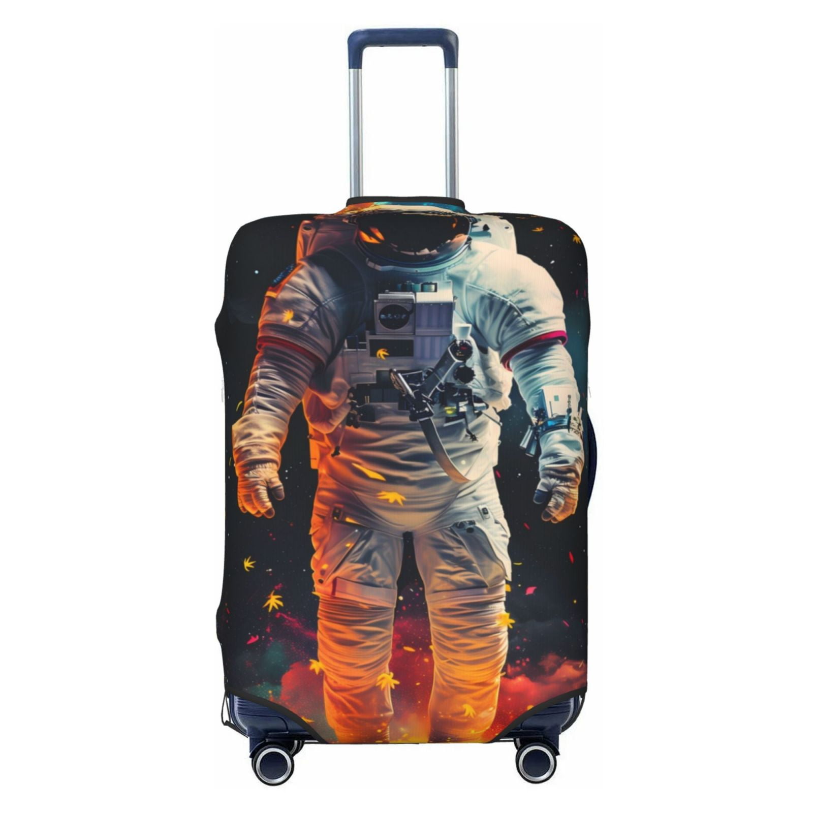 Balery Luggage Cover Astronaut Cosmic Rainbow Print Suitcase Covers for ...