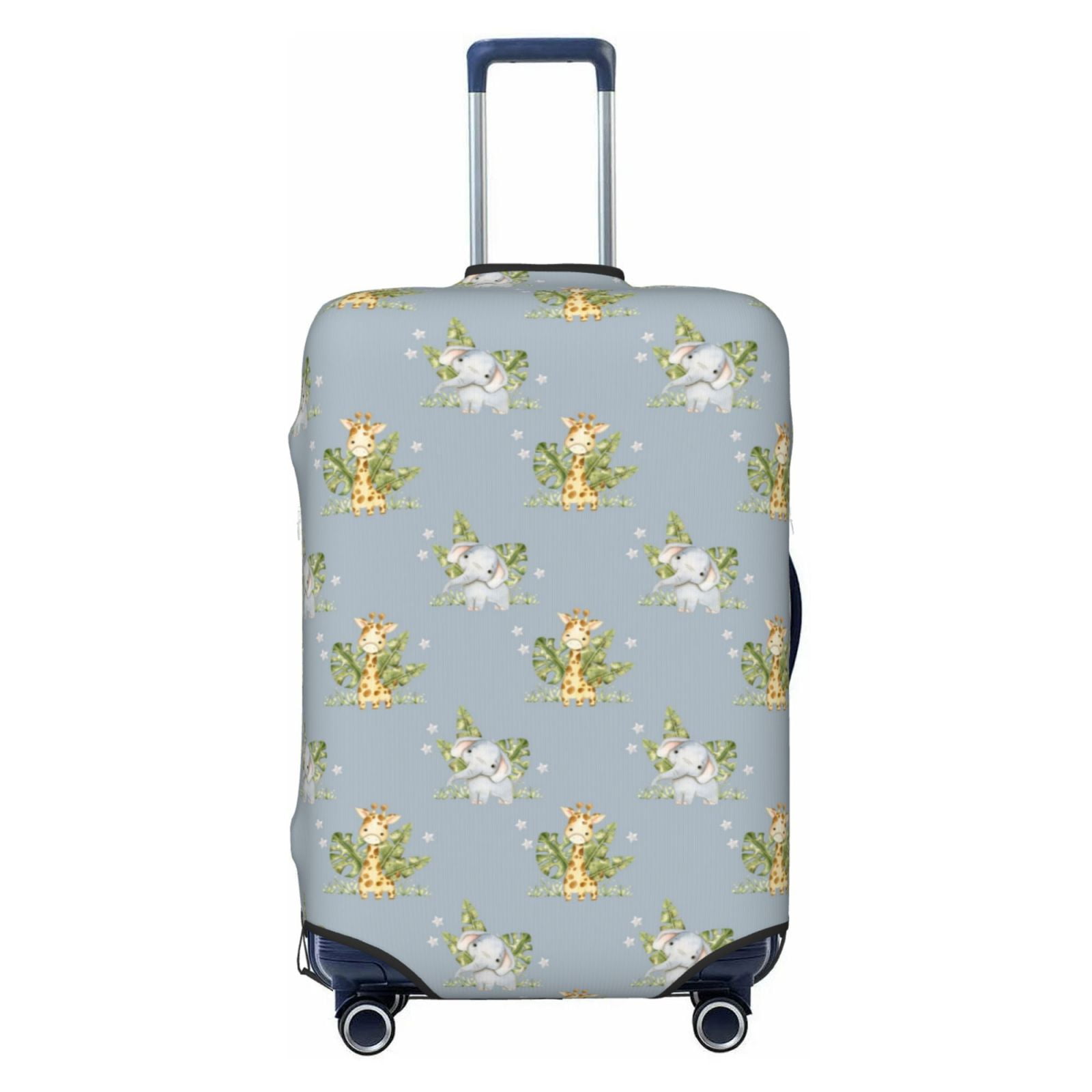 Balery Luggage Cover Baby Elephant Giraffe Print Suitcase Covers for ...