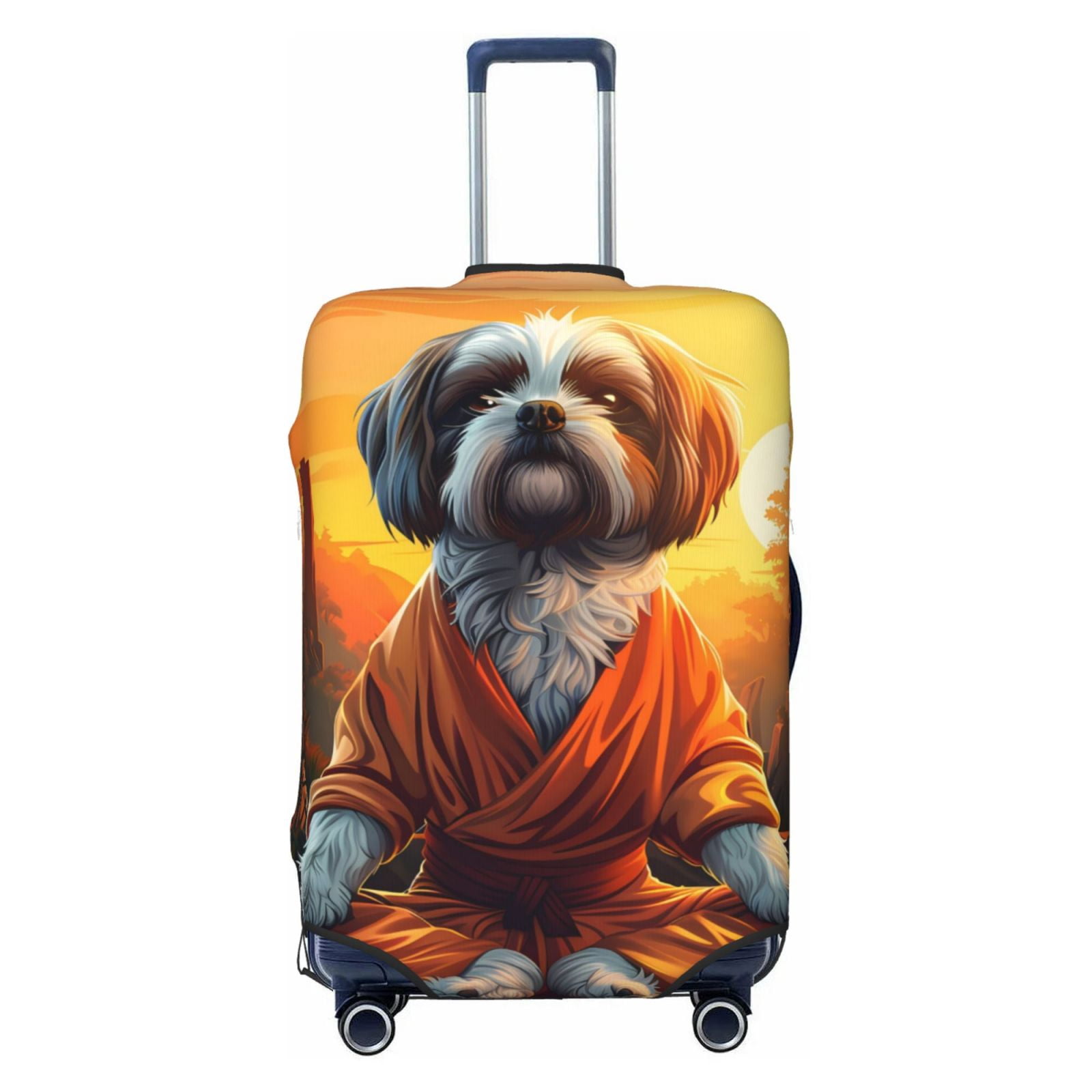 Balery Luggage Cover Cartoon Puppy Sunset Print Suitcase Covers for ...