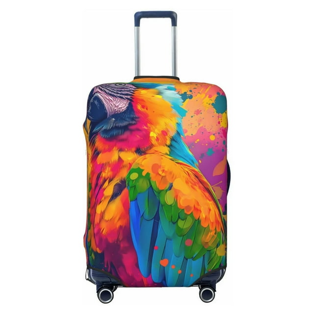 Balery Luggage Cover Colorful Parrot Jungle Dream A Print Suitcase ...