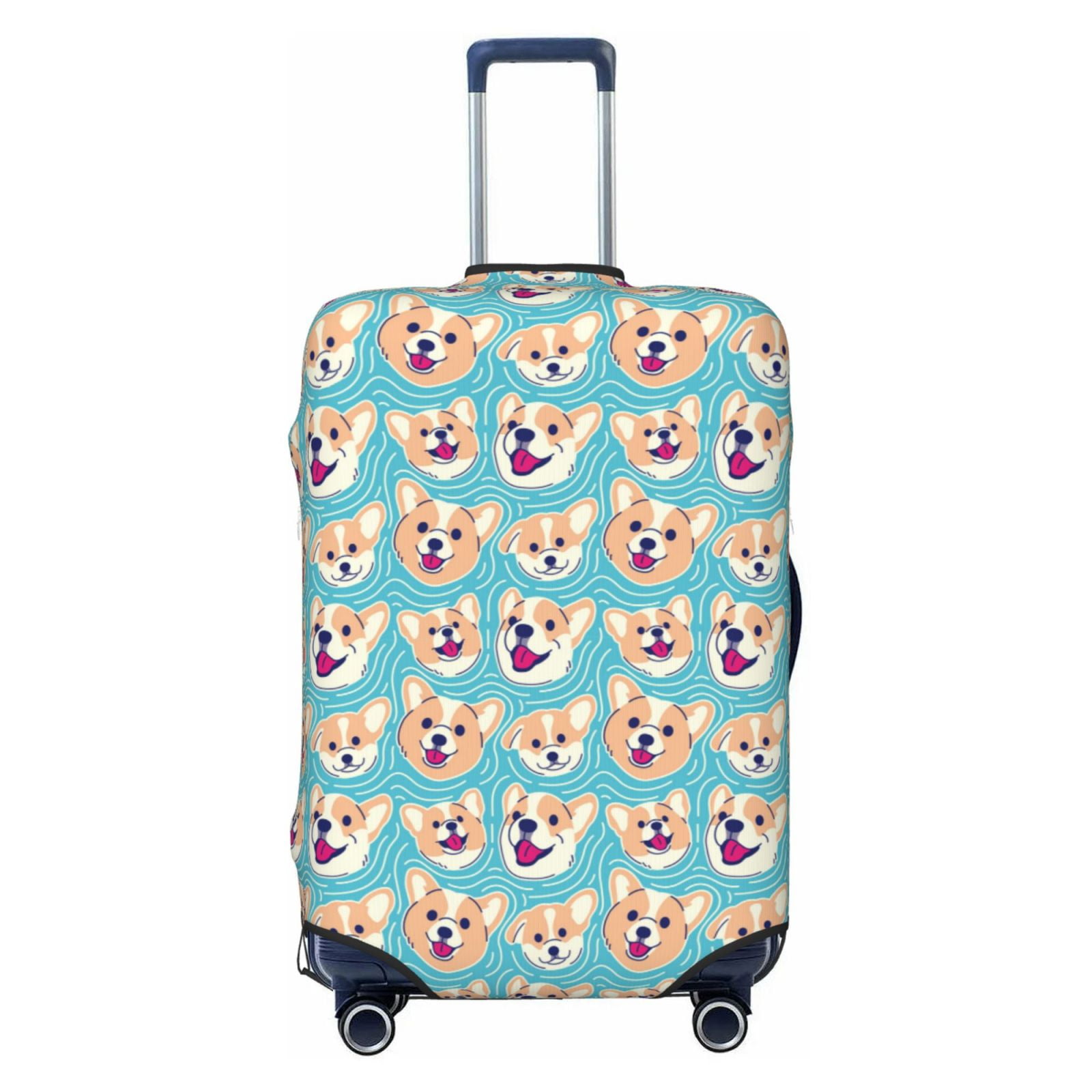 Balery Luggage Cover Cute Corgi Head Print Suitcase Covers for Luggage ...