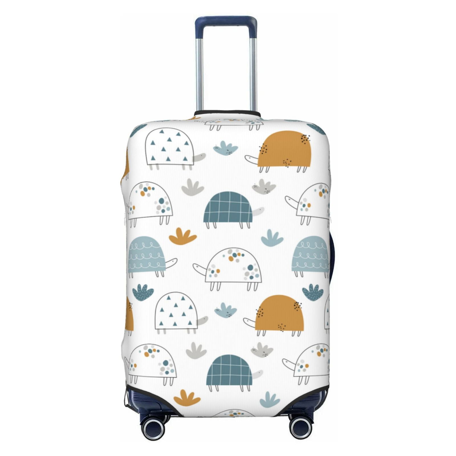 Balery Luggage Cover Cute Doodle Turtles Print Suitcase Covers for ...