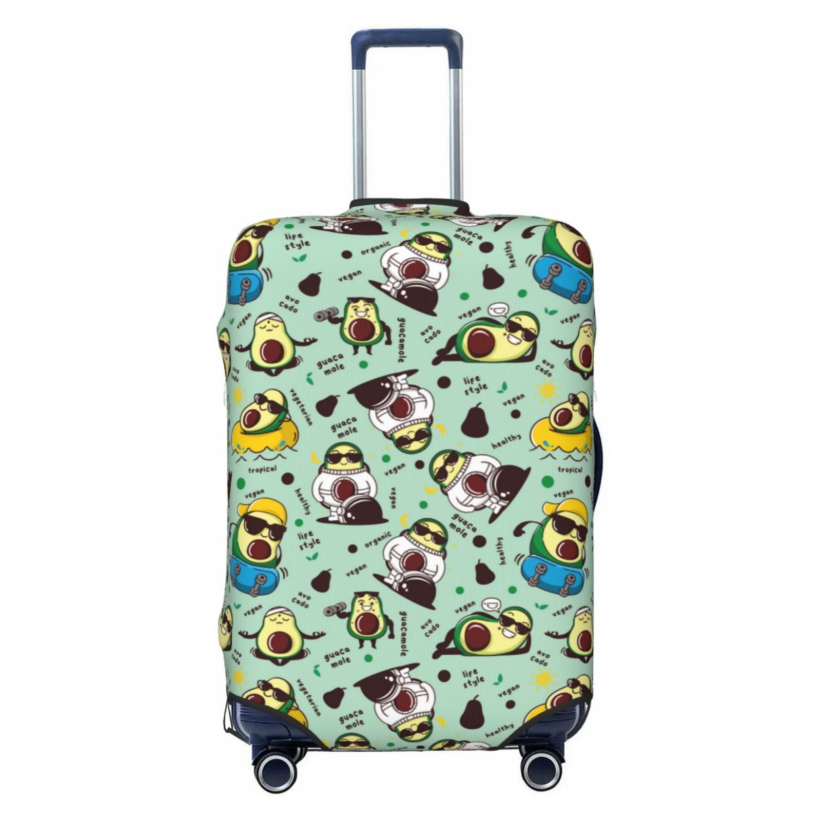 Balery Luggage Cover Green Cute Avocado Print Suitcase Covers for ...