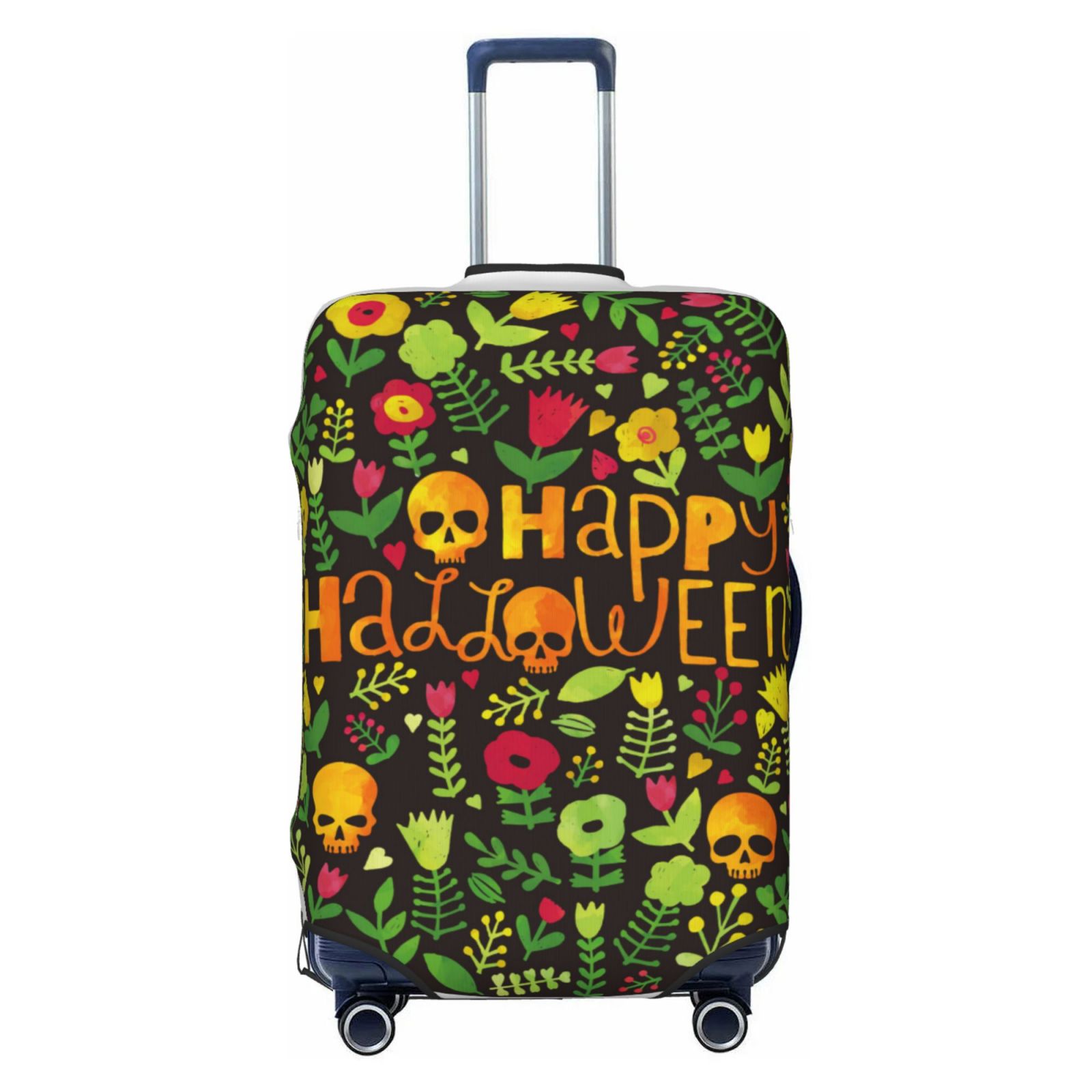 Balery Luggage Cover Happy Halloween Floral Print Suitcase Covers for ...