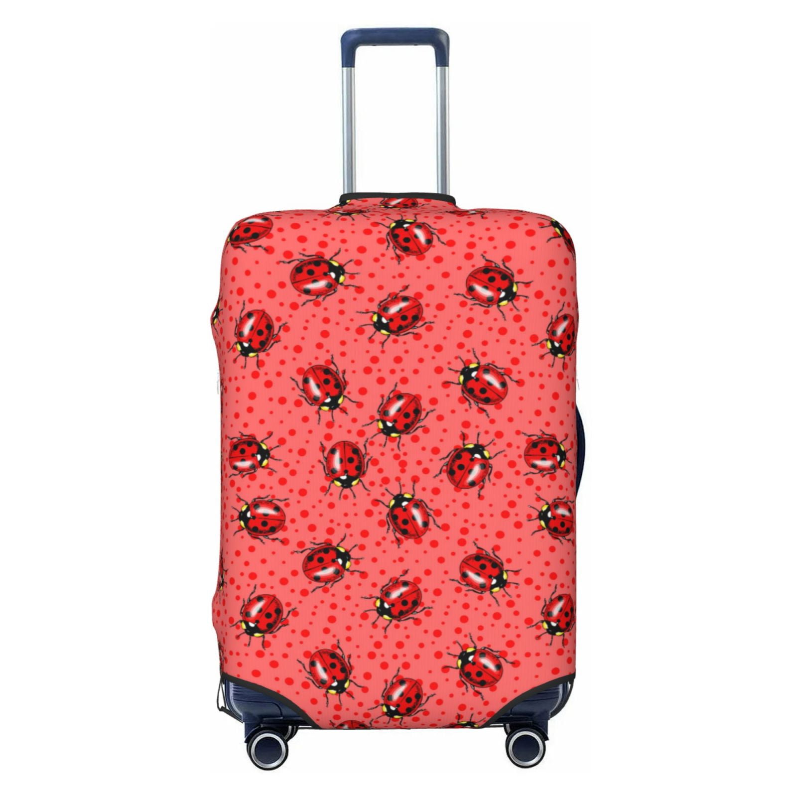 Balery Luggage Cover Ladybugs On Red Polka Dot Print Suitcase Covers ...