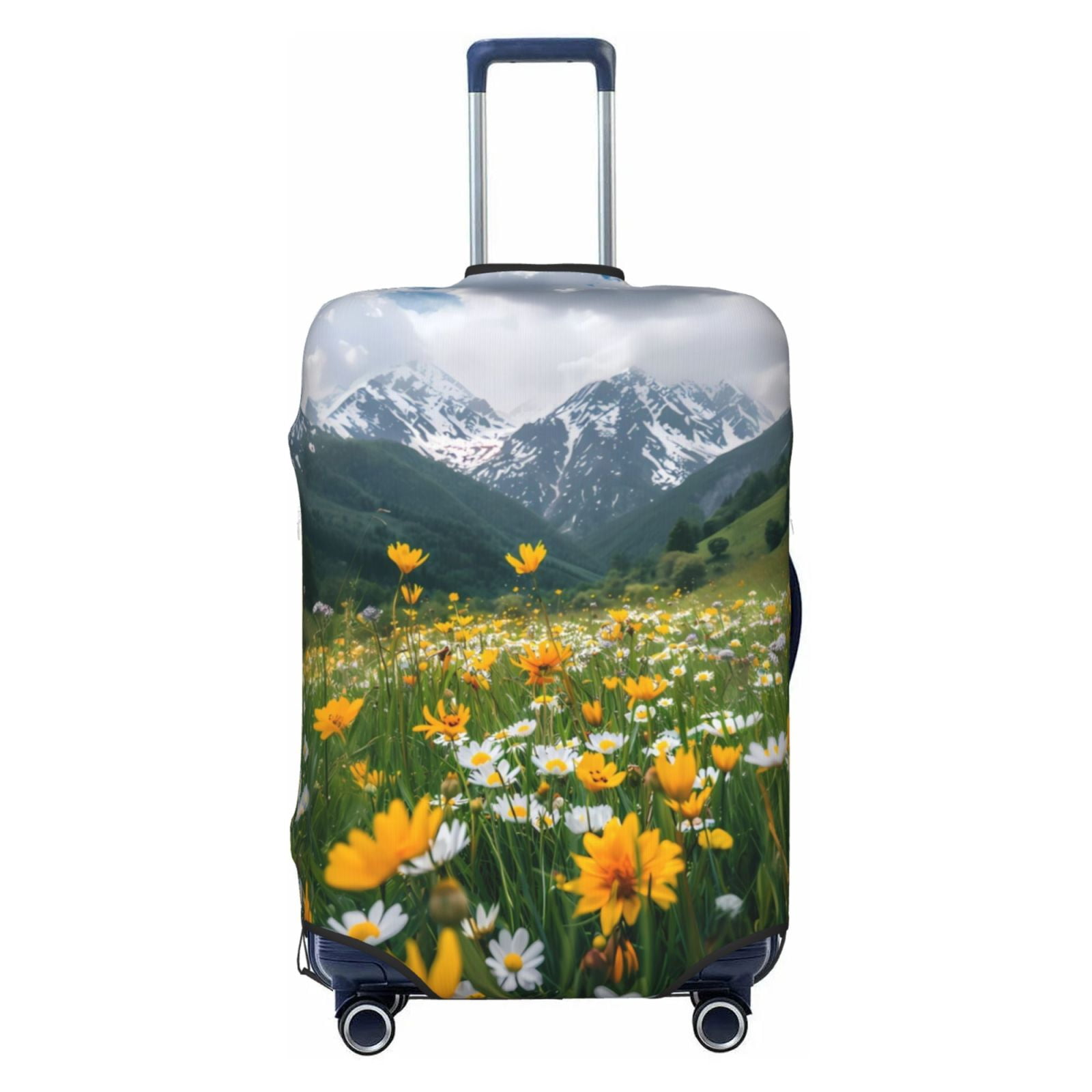 Balery Luggage Cover Mountain Daisy Meadow Print Suitcase Covers for ...
